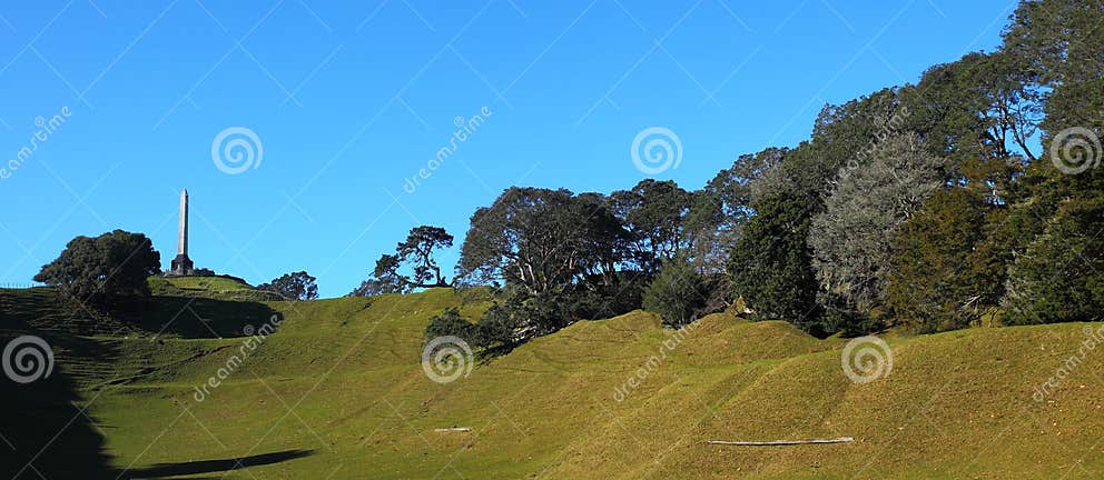 One Tree Hill Panoramic stock photo. Image of auckland - 58682078