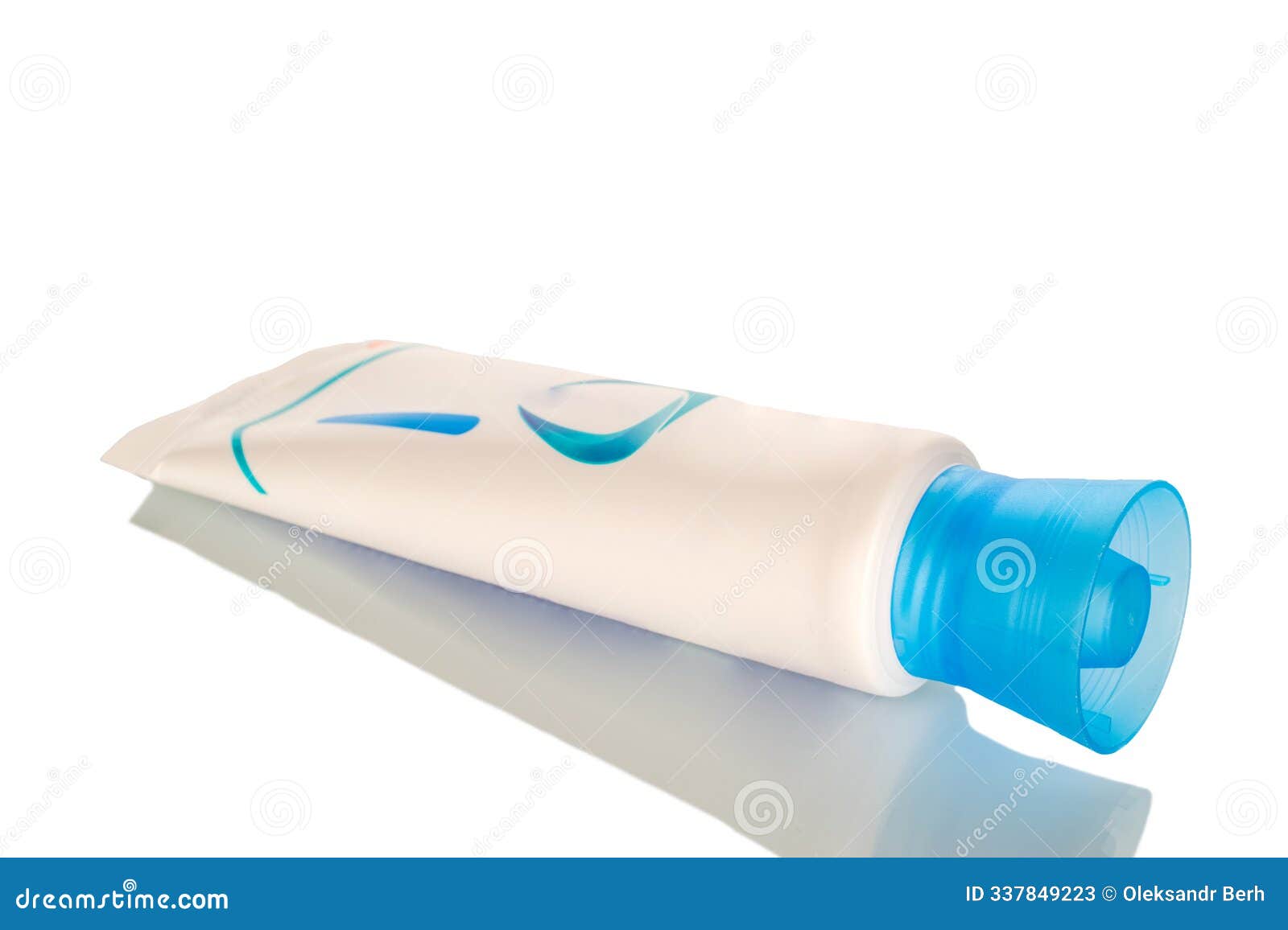 One Tube of Toothpaste, Macro, Isolated on White Background. Stock ...