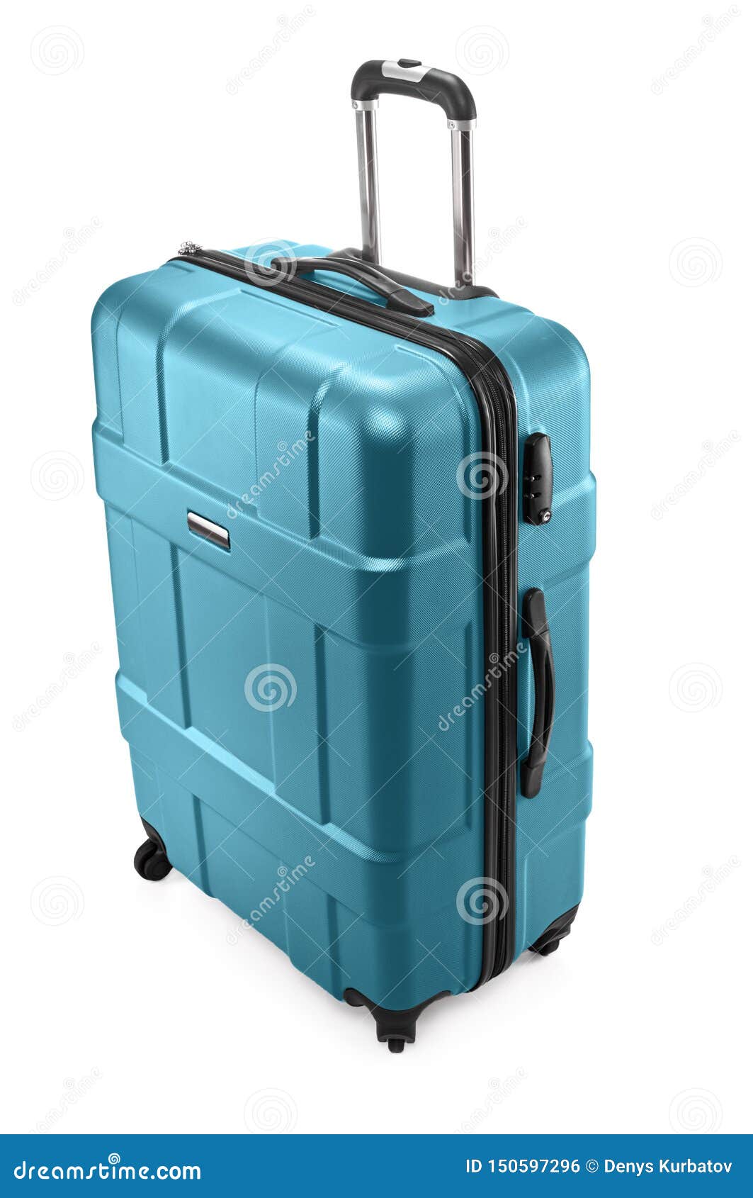 Suitcase with Opened Handle Stock Photo - Image of accessory, style ...