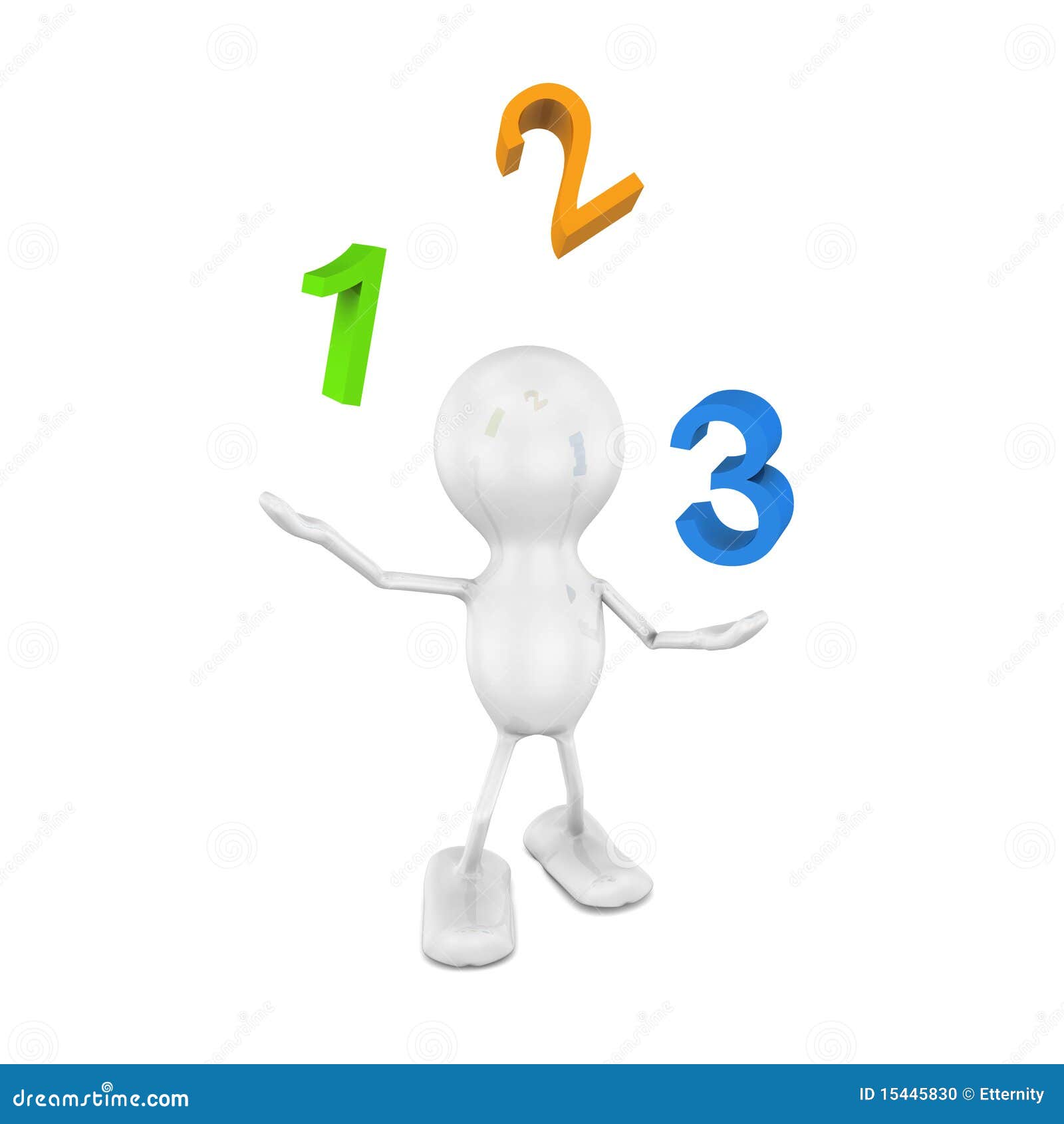 One two three stock illustration. Illustration of learn - 15445830