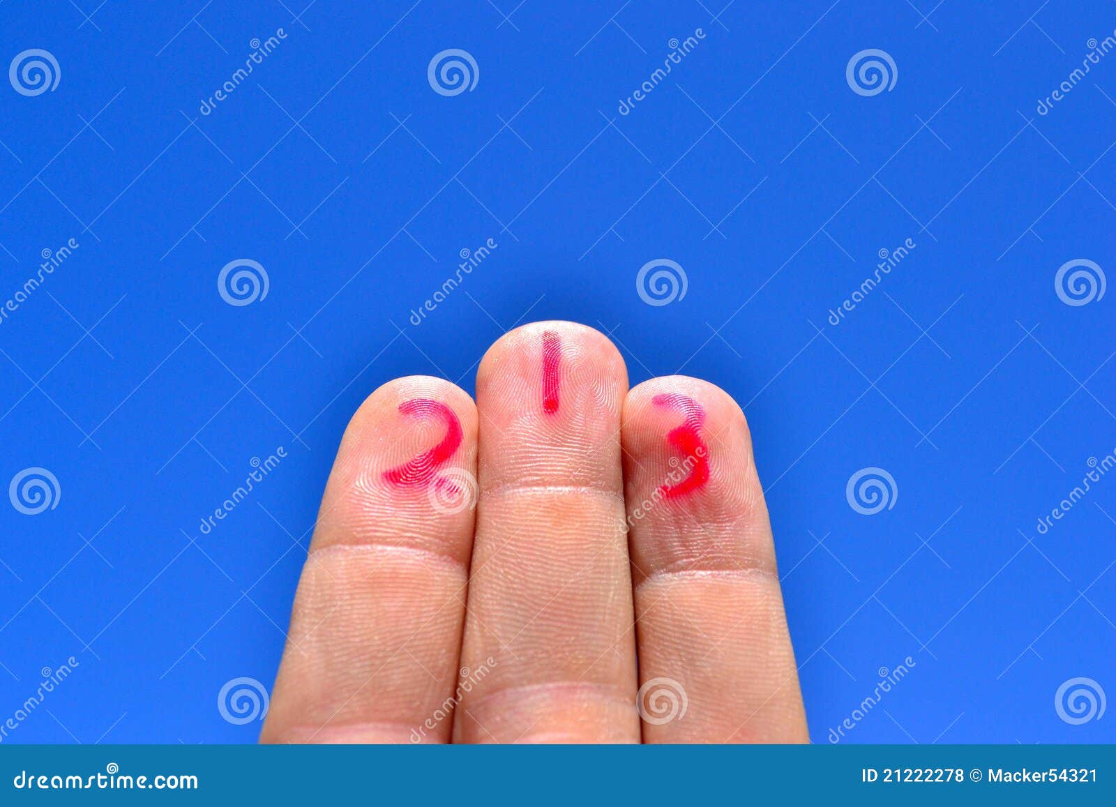 One, Two, Three stock photo. Image of bronze, fingers - 21222278