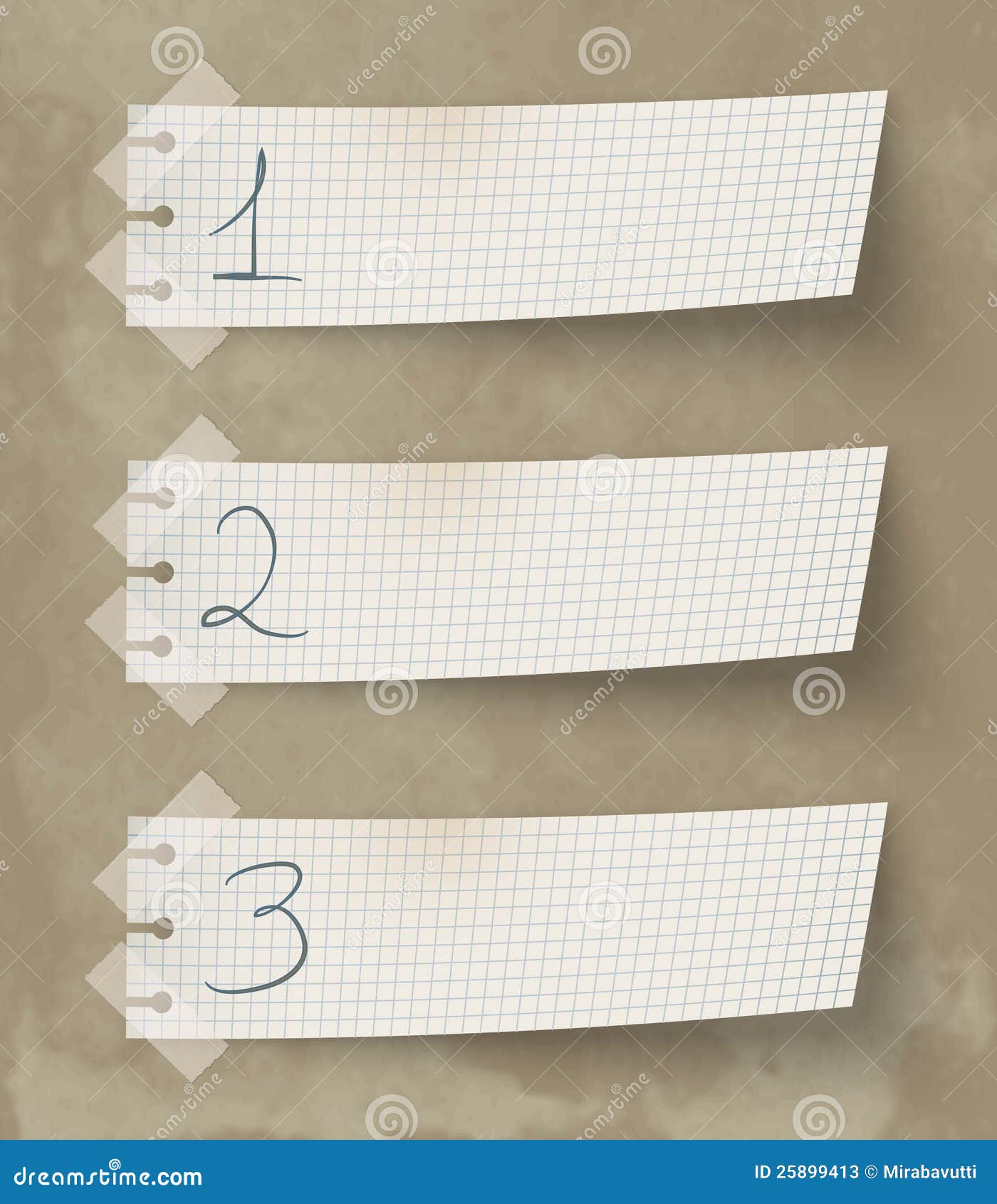 One two three stock vector. Illustration of compare, blank - 25899413