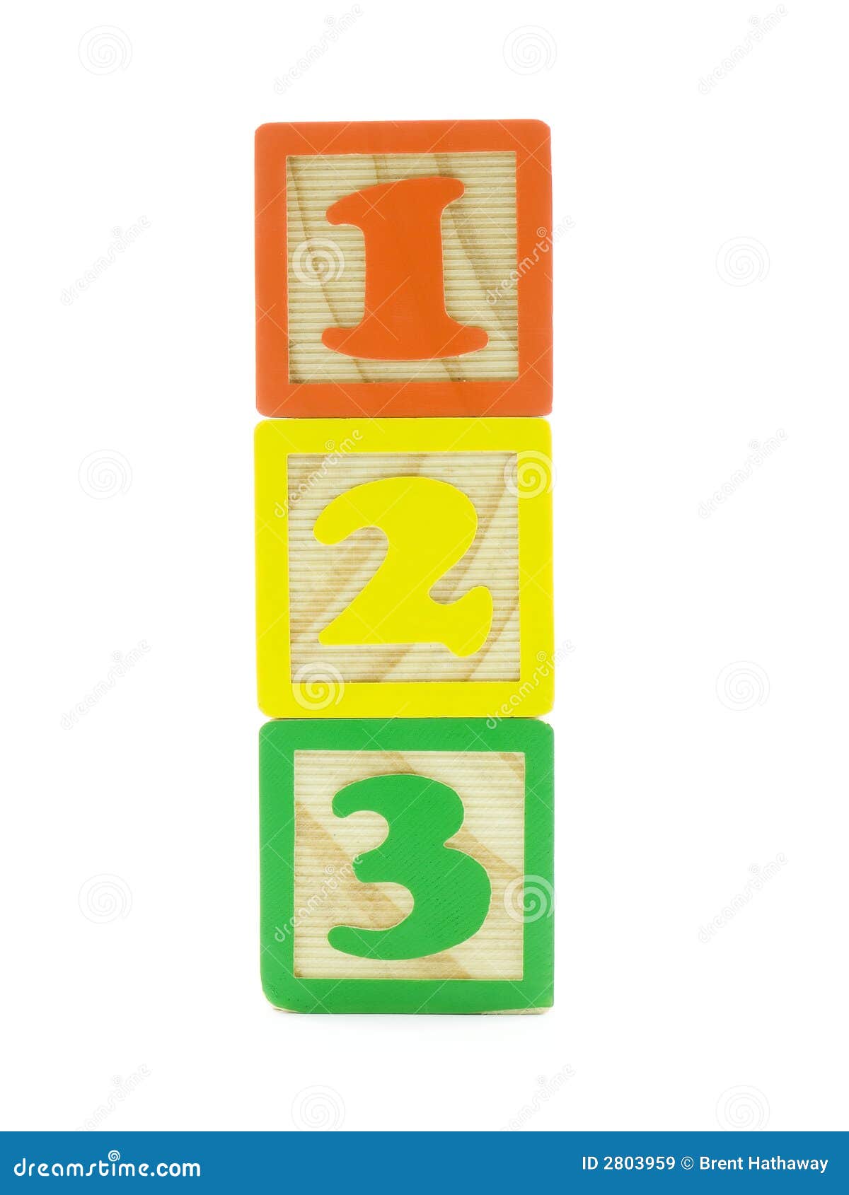 One, Two, Three stock image. Image of learn, blocks, numbers - 2803959