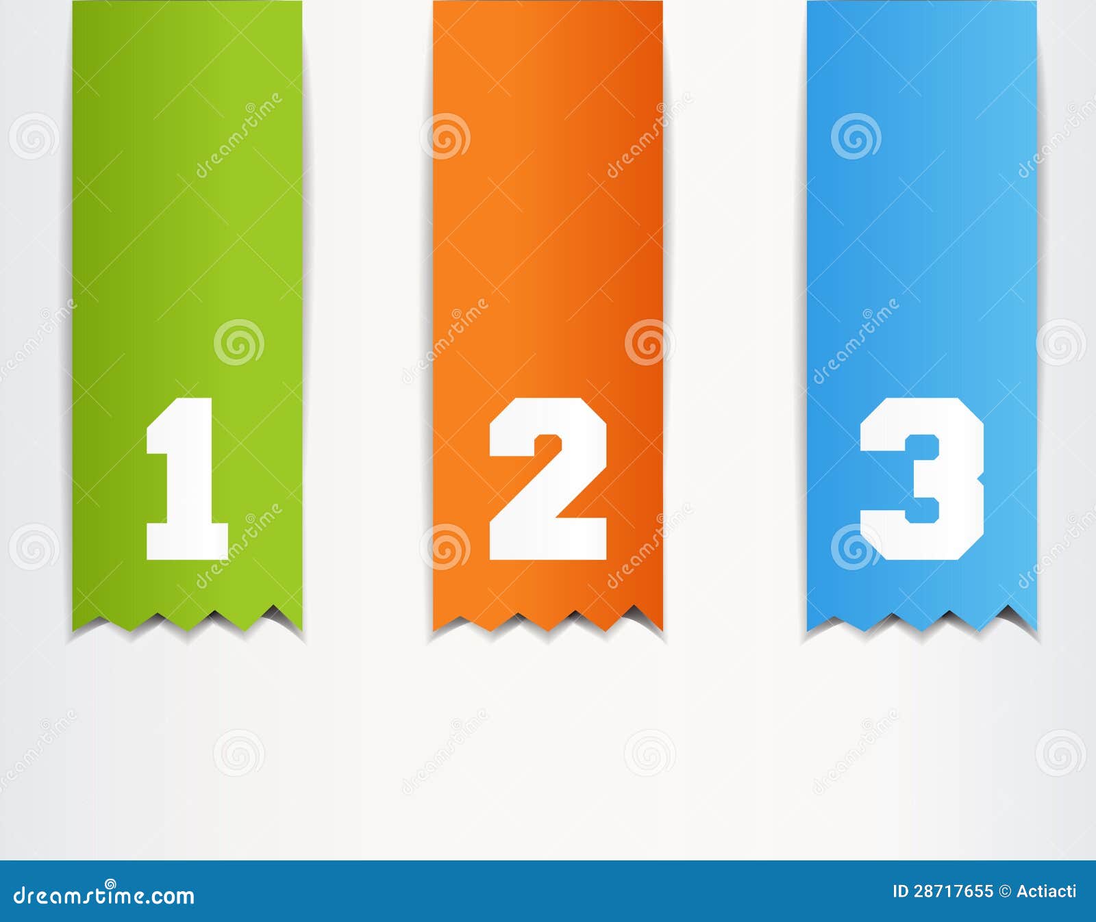 One two three stock vector. Illustration of compare, creative - 28717655