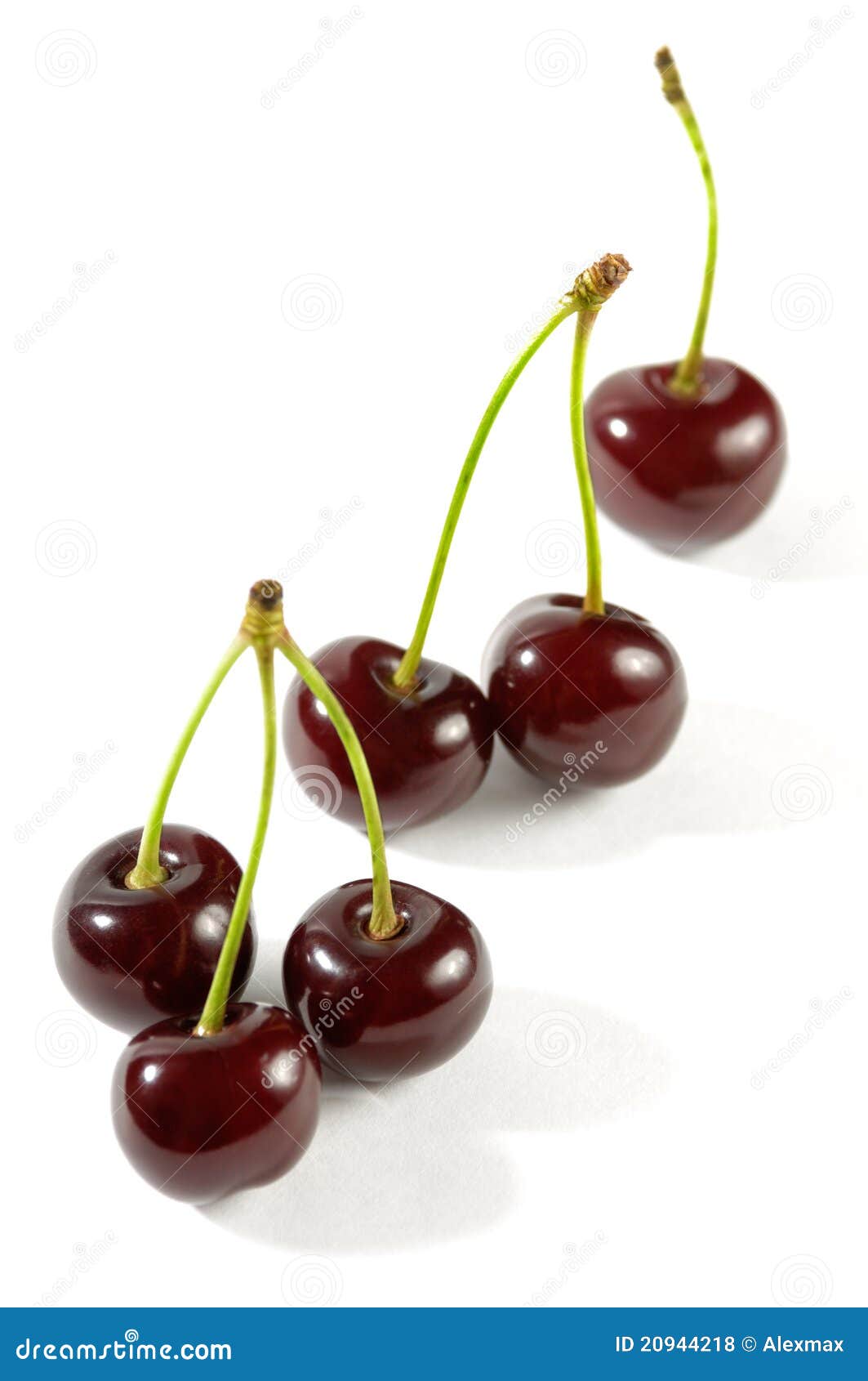 One Two and Three Cherries stock photo. Image of fruits - 20944218