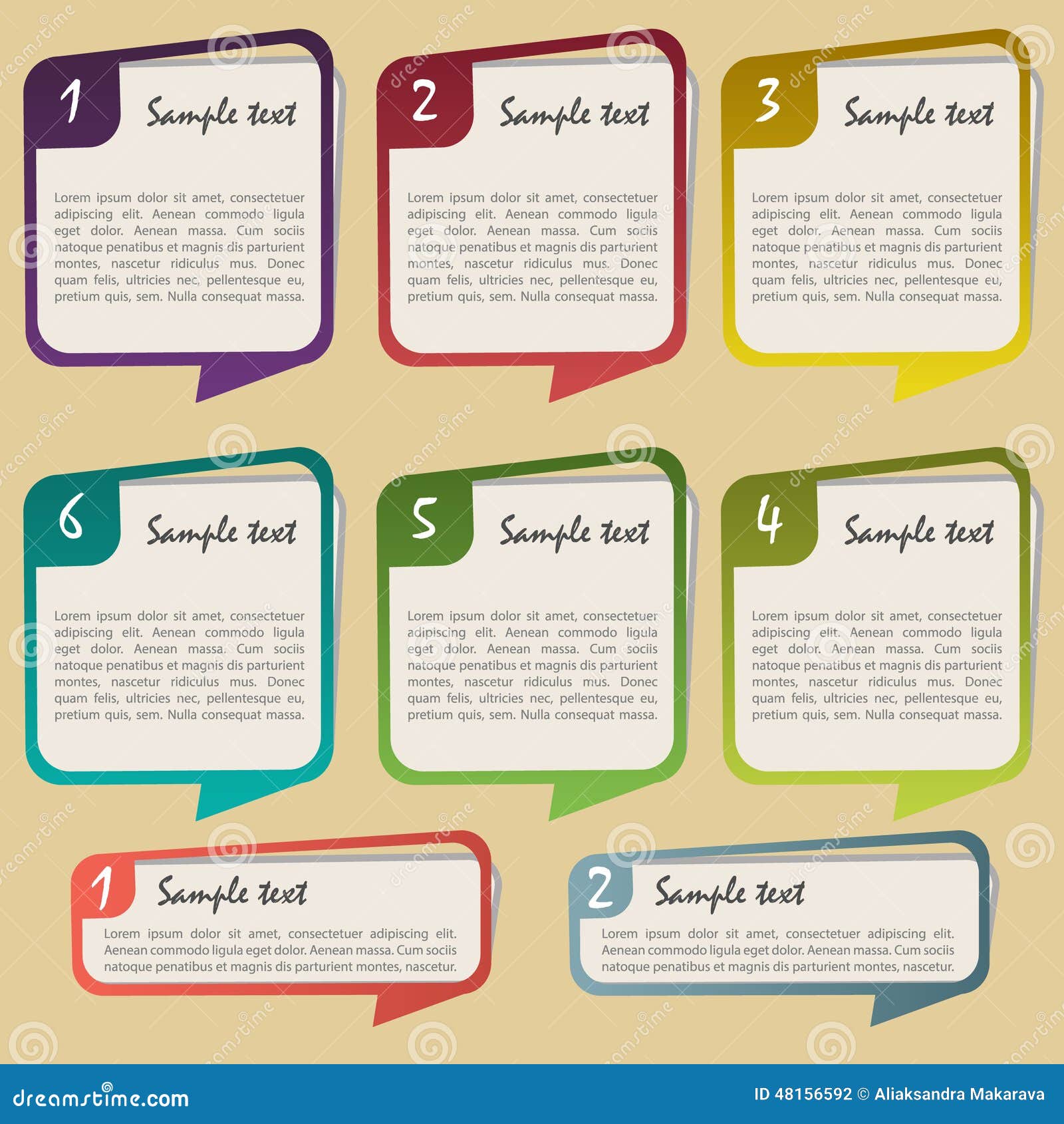 5 Steps Tutorial, Chart, Diagram, Timeline. Vector Illustration ...