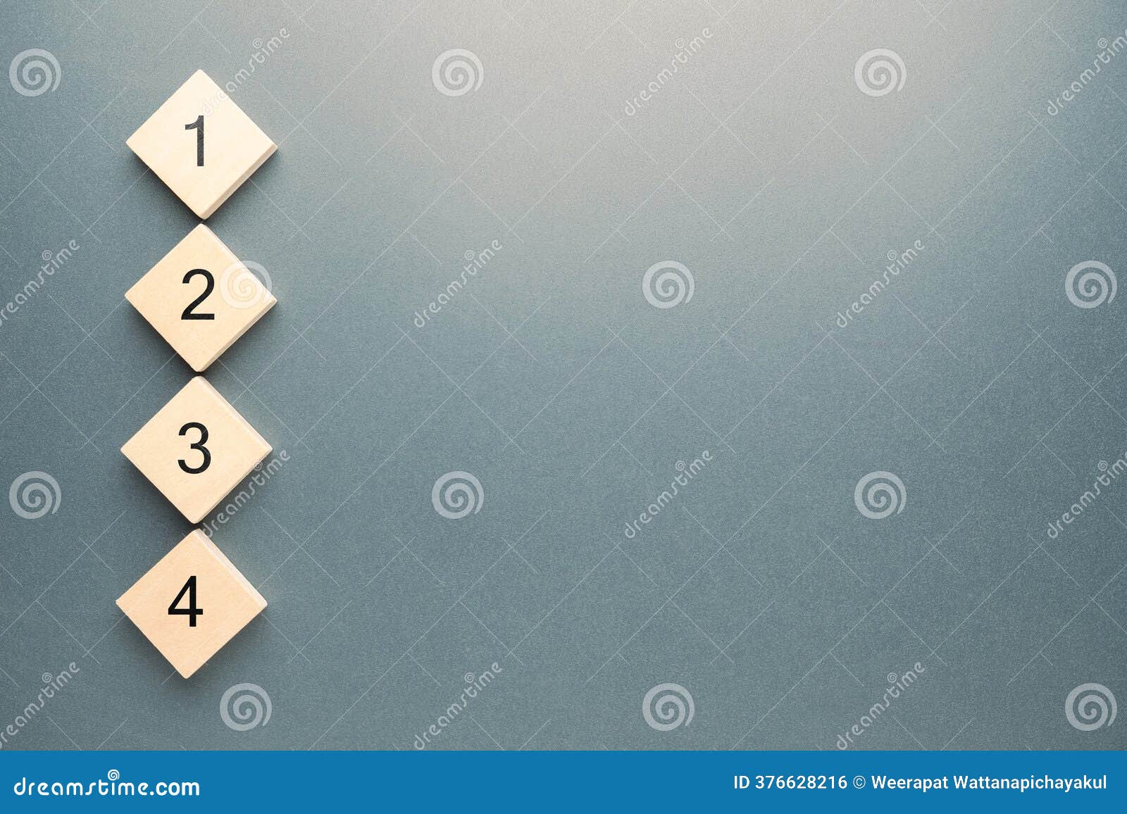 Wood Blocks Stacked In Stair Steps Shape On White, Metaphor Concept ...