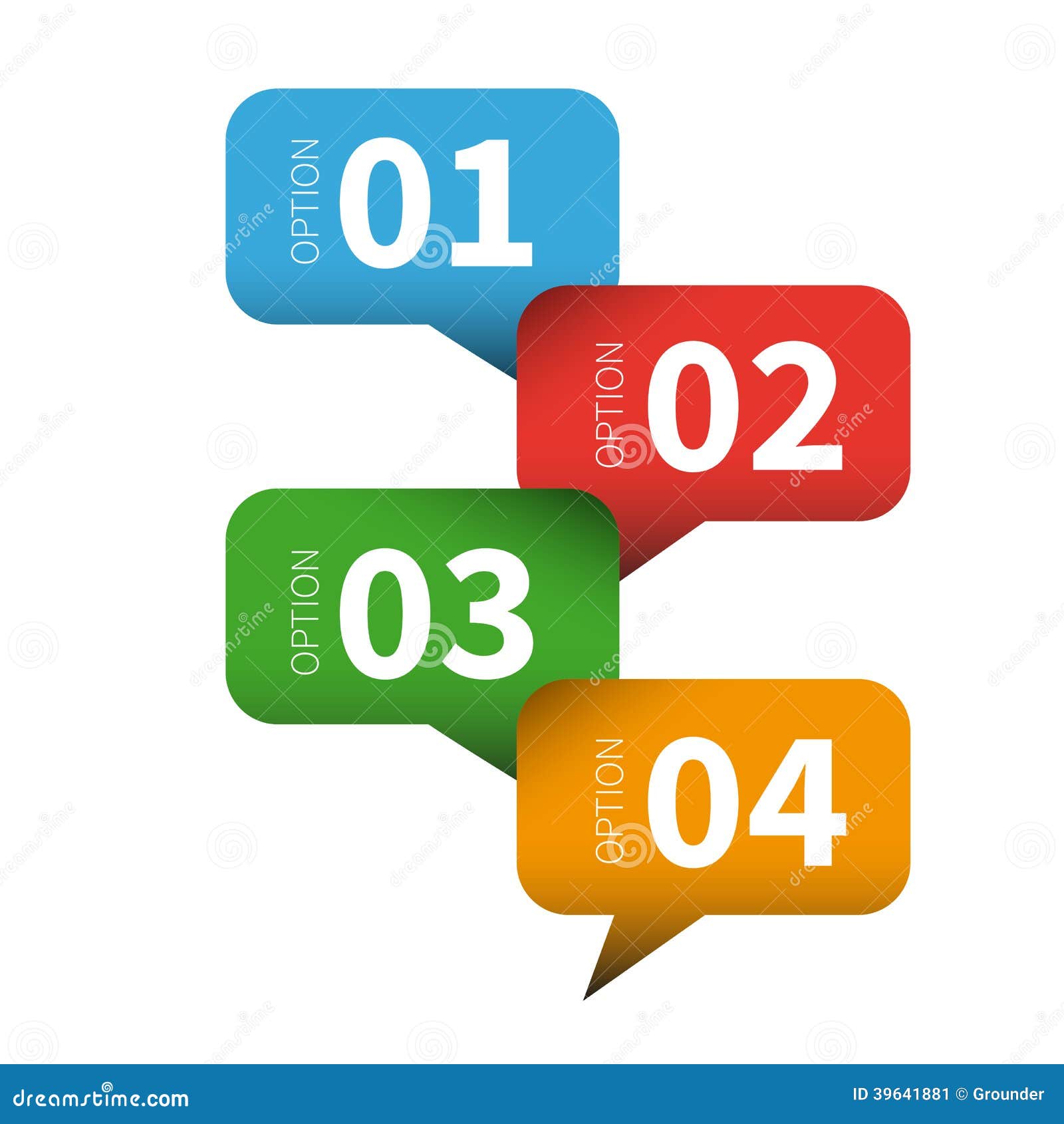 One Two Three Four- Vector Paper Progress Steps for Tutorial Stock ...