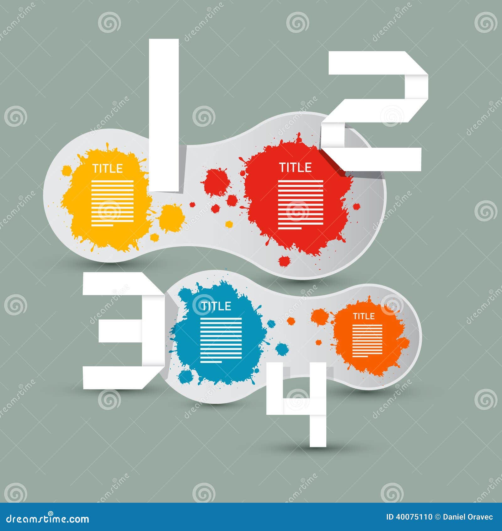 One, Two, Three, Four, Vector Paper Progress Steps Stock Vector ... One, Two, Three, Four, Vector Paper Progress Steps Stock Vector ...