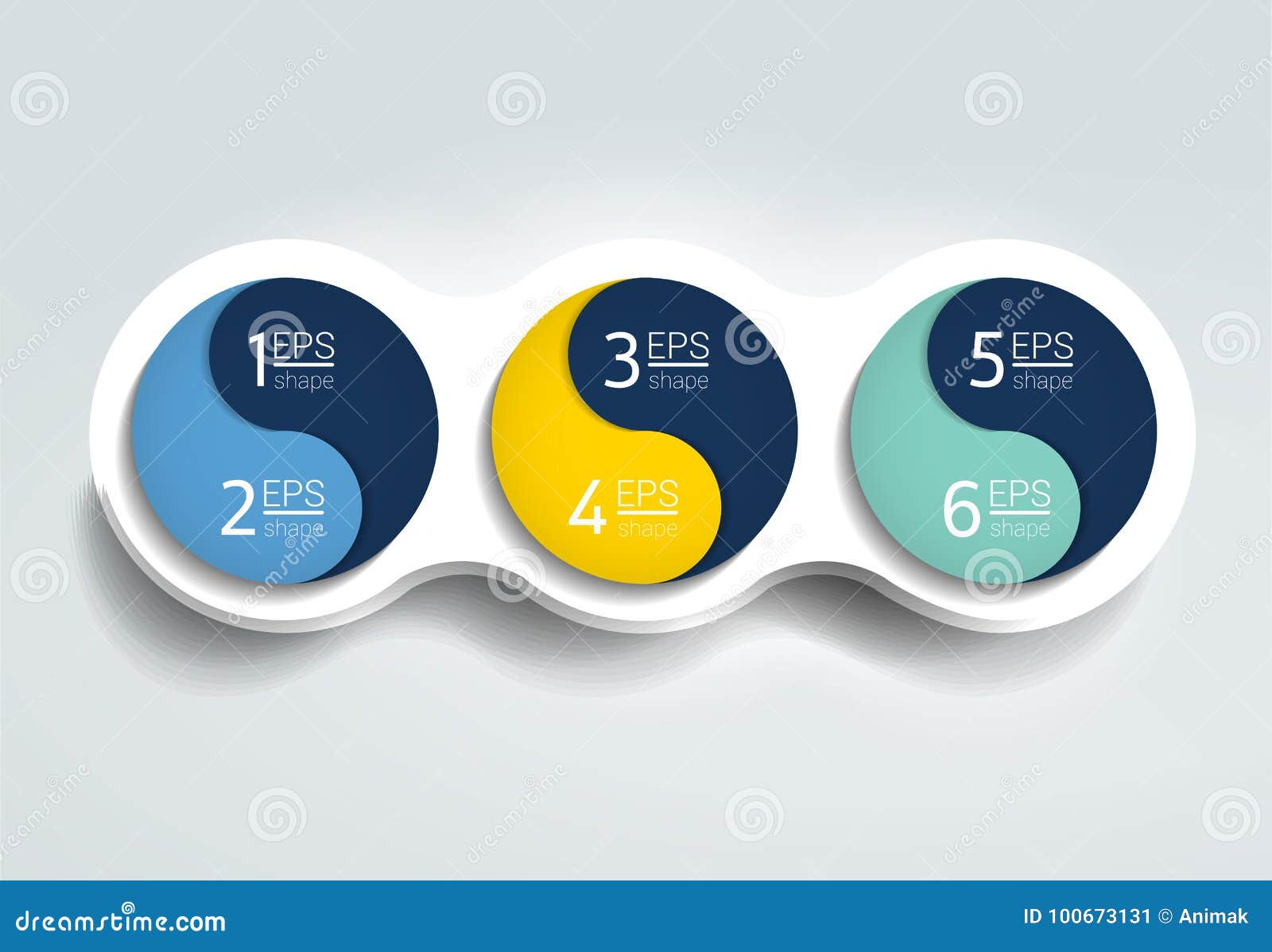 Three Infographic Design With Icons. 3 Options Or 3 Steps. Process ...