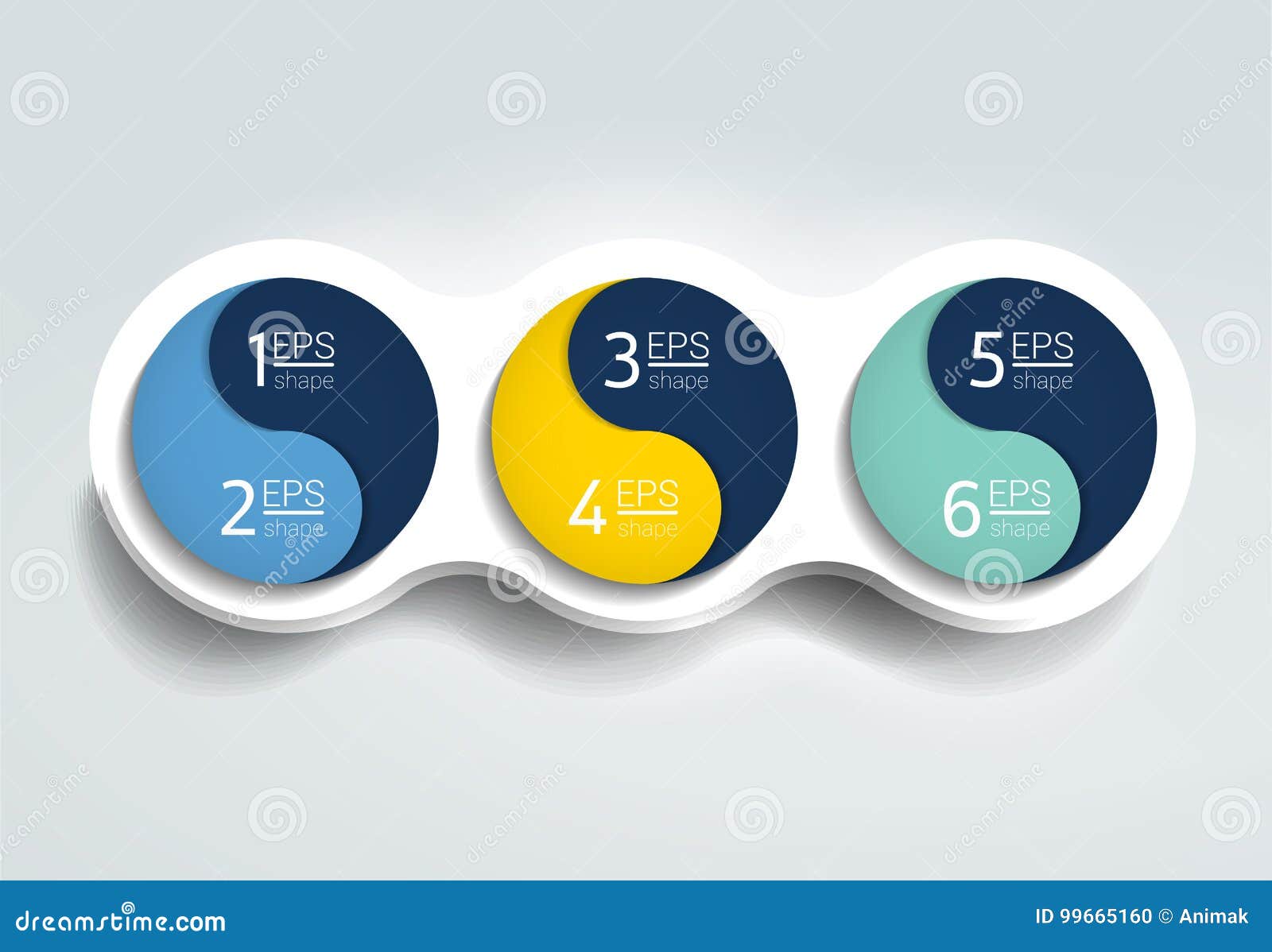 One, Two, Three Infographic. Stock Vector - Illustration of hierarchy ...