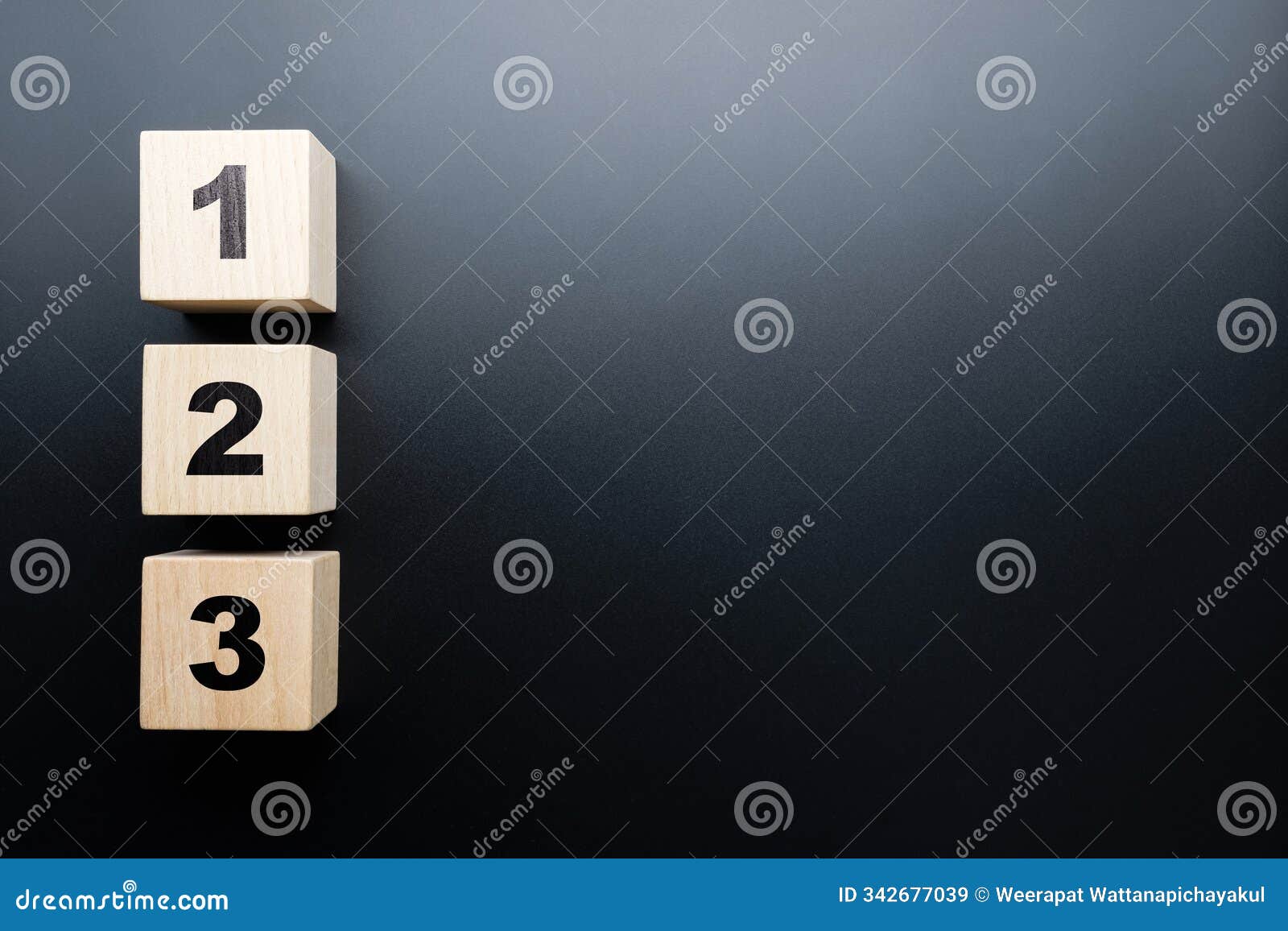 One, Two, Three, Step-by-step Process Stock Image - Image of objective ...