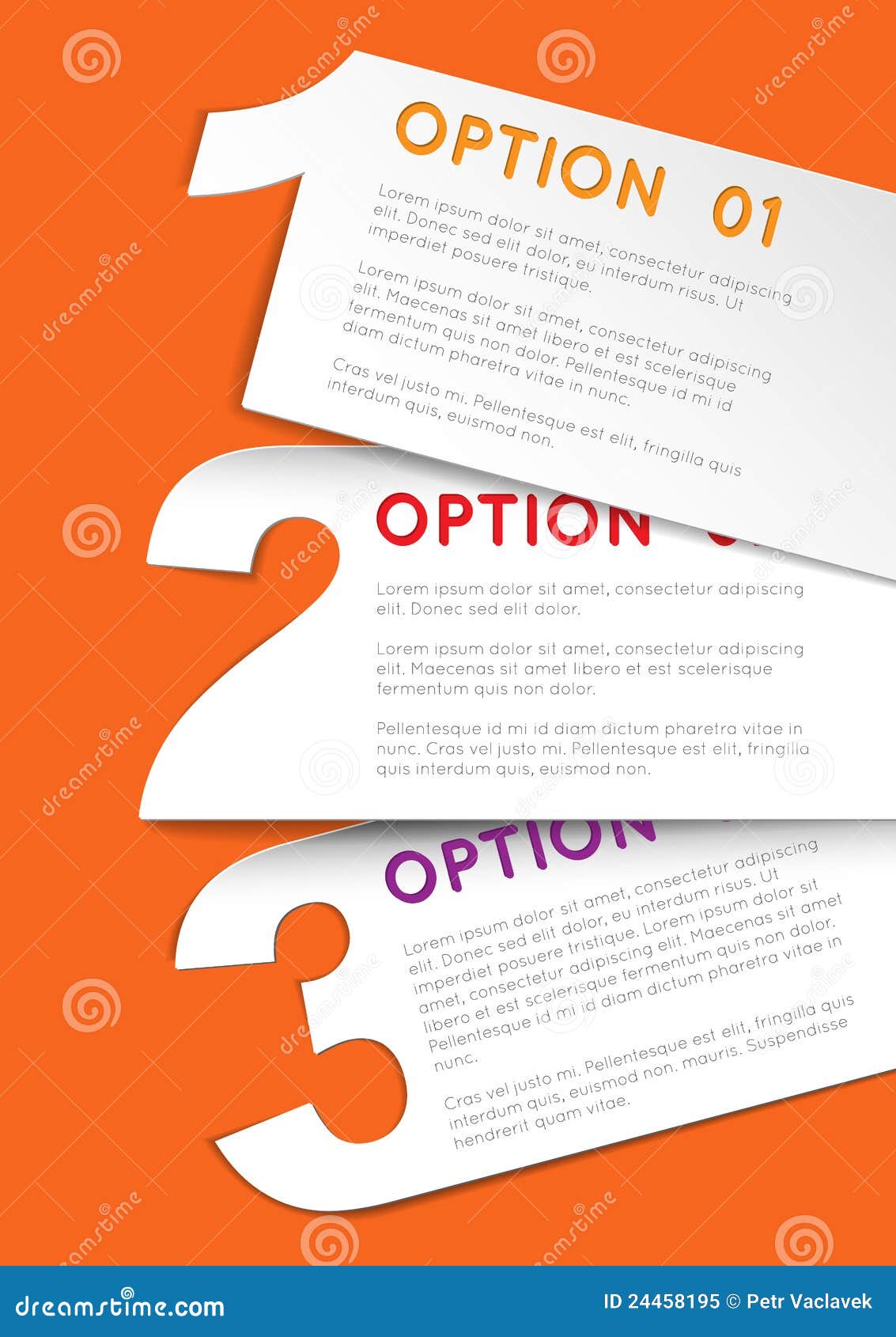 One Two Three - Vector Progress Background Stock Vector - Illustration ...