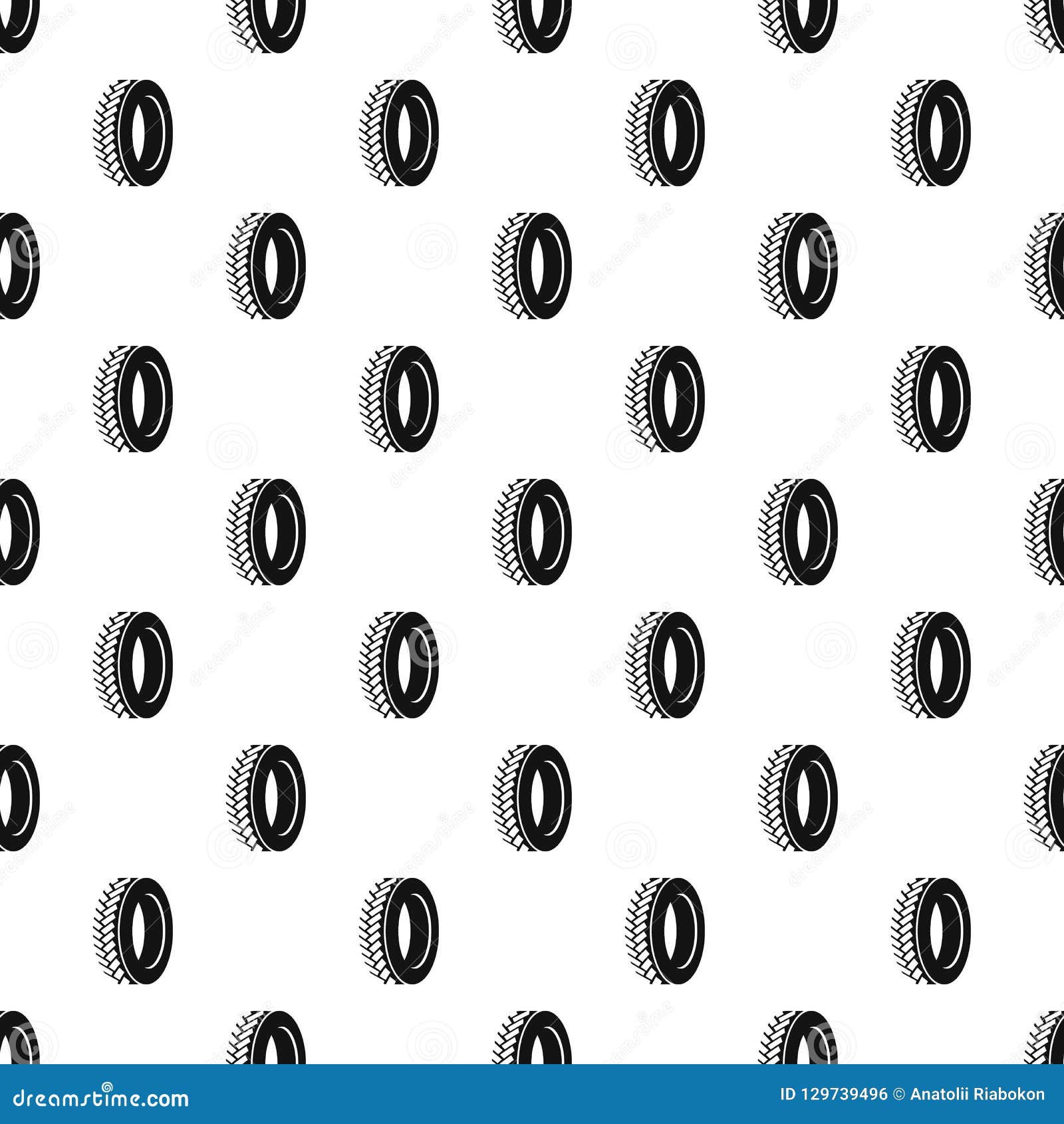 One Tyre Pattern Seamless Vector Stock Vector - Illustration of repeat ...