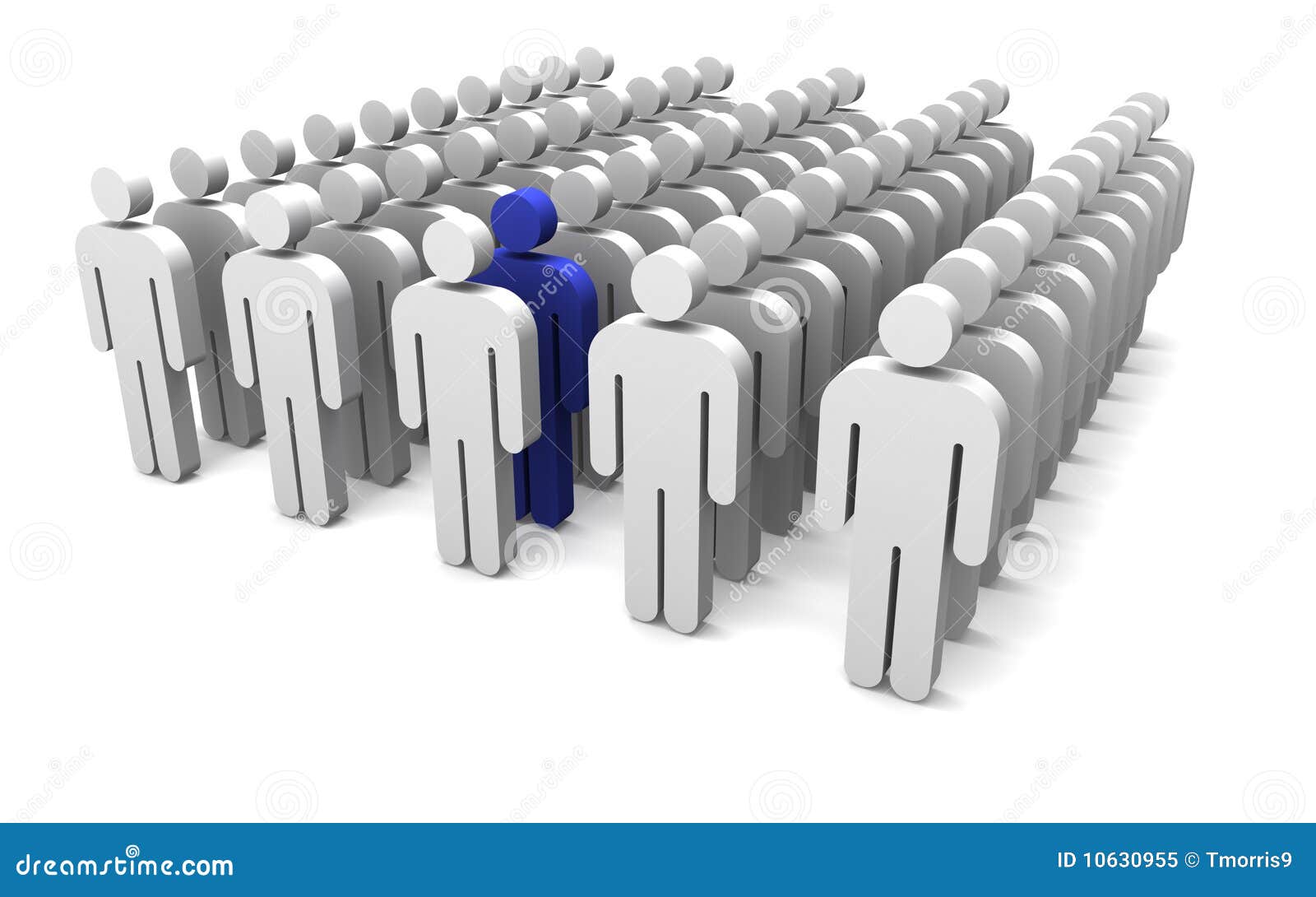 One is unique stock illustration. Illustration of crowd - 10630955