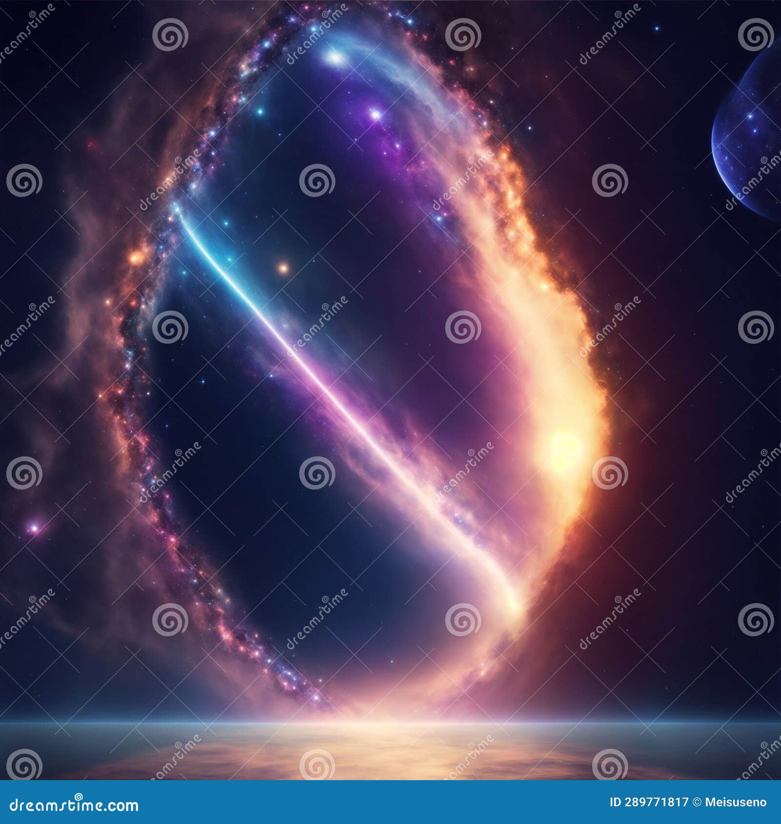 One Universe Connected To Another Universe Stock Illustration ...