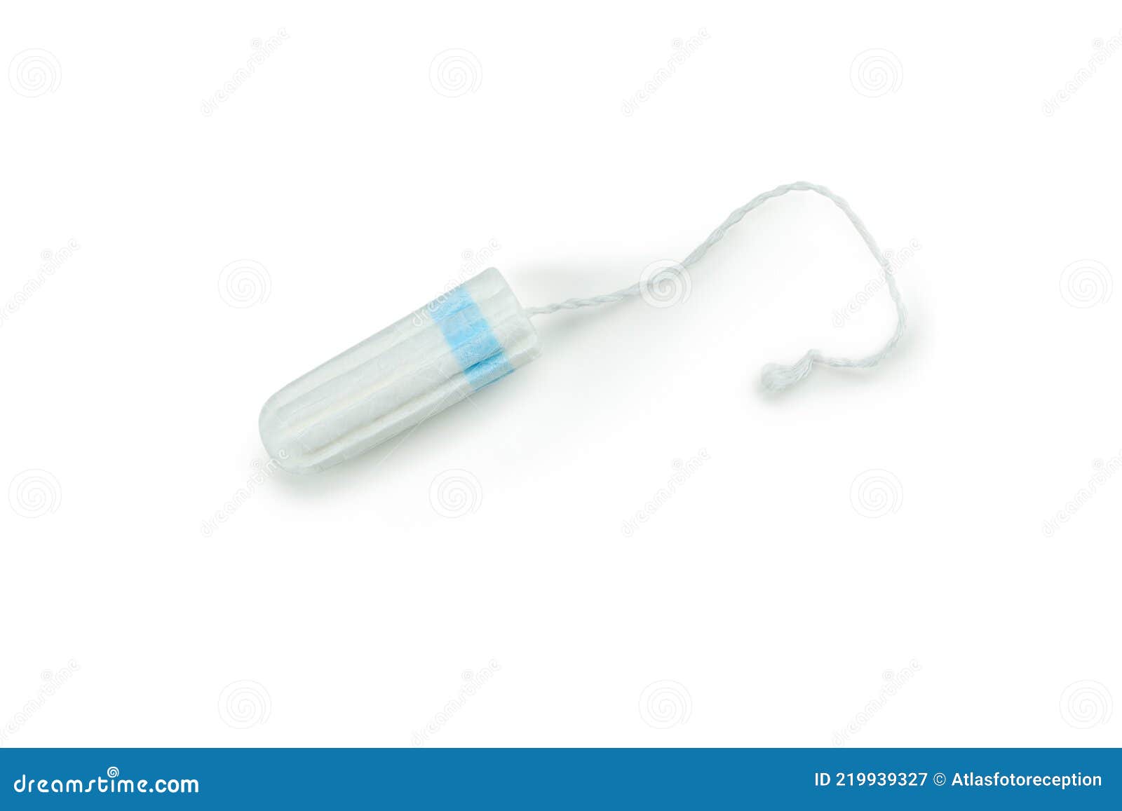 One Unused Tampon Isolated on White Background Stock Image - Image of ...