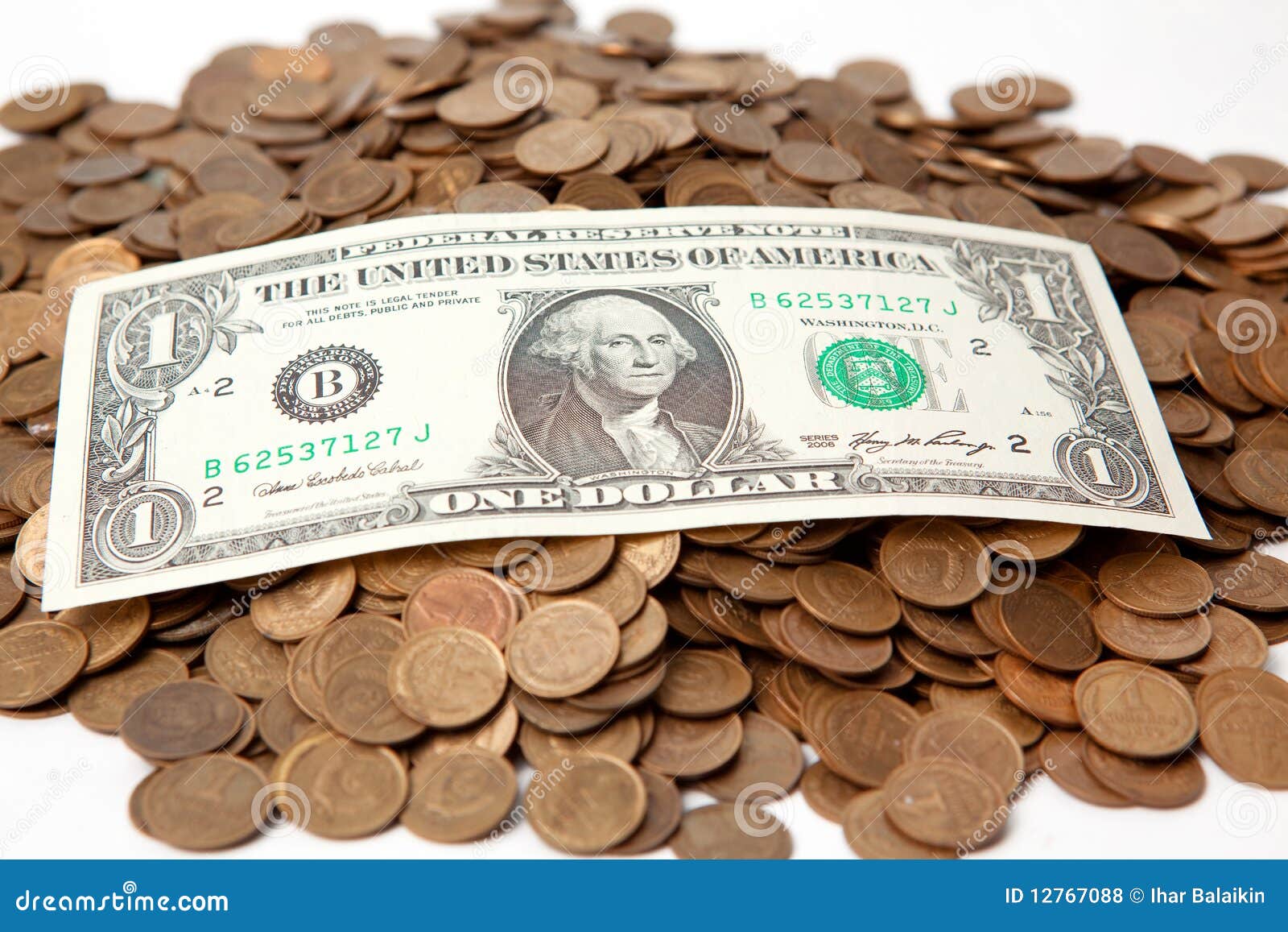 One US dollar stock photo. Image of business, money, debt - 12767088