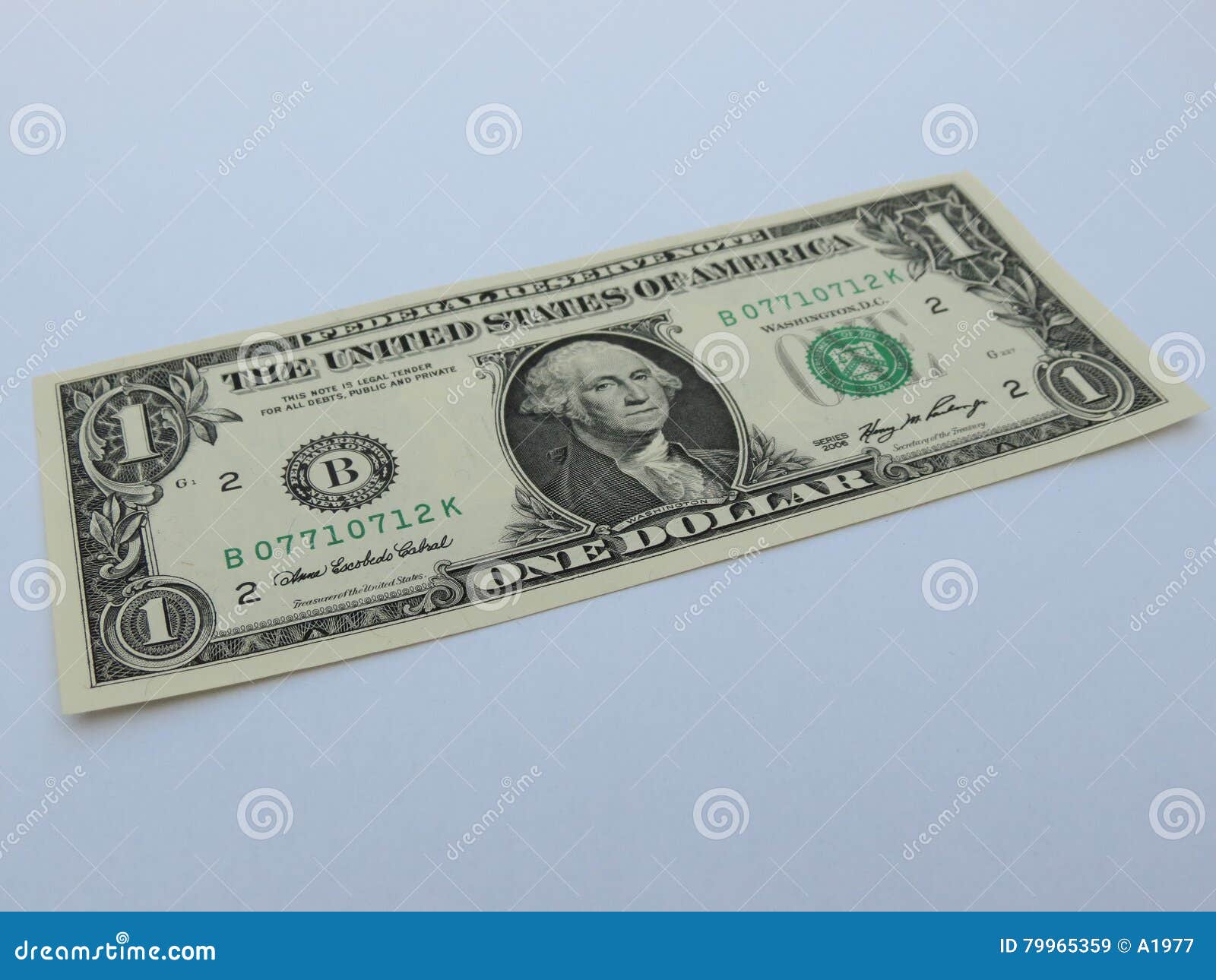 One US dollar bill stock image. Image of america, tender - 79965359