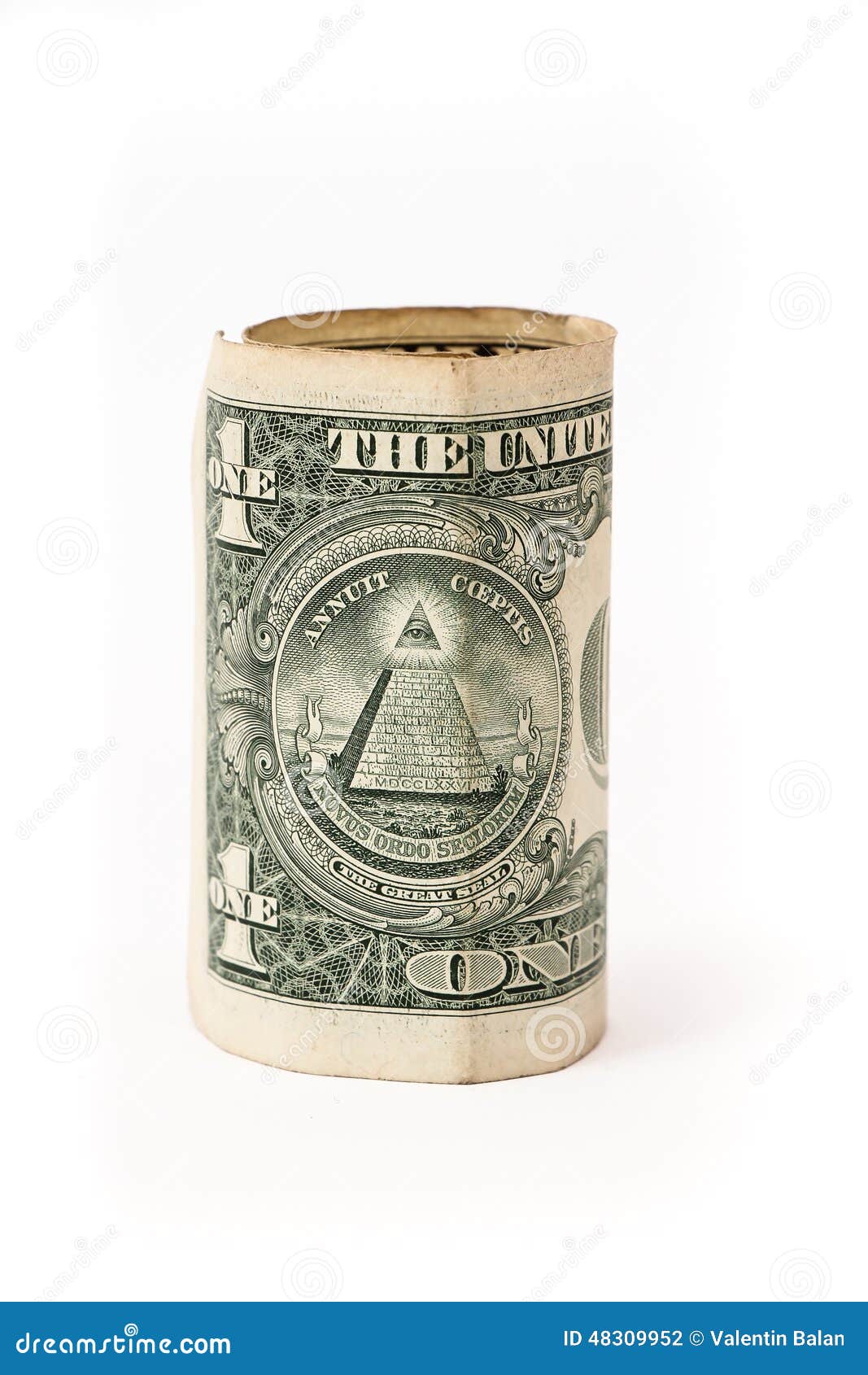 One US dollar stock photo. Image of payment, isolated - 48309952