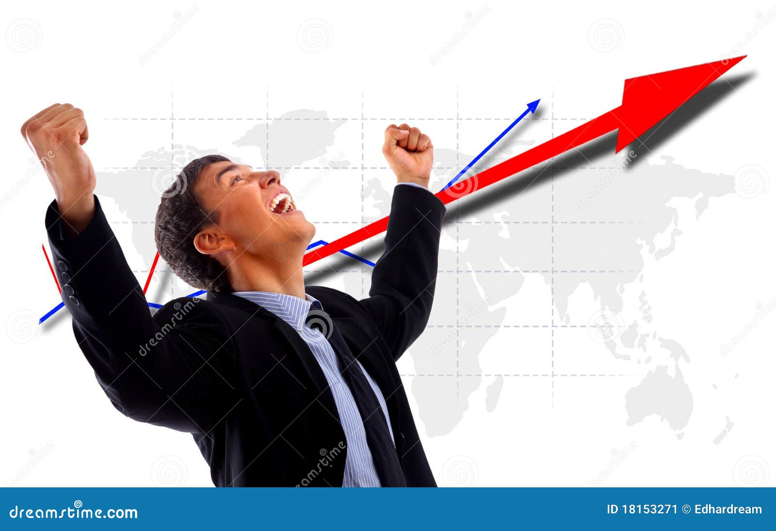 One very happy energetic stock image. Image of data, expression - 18153271