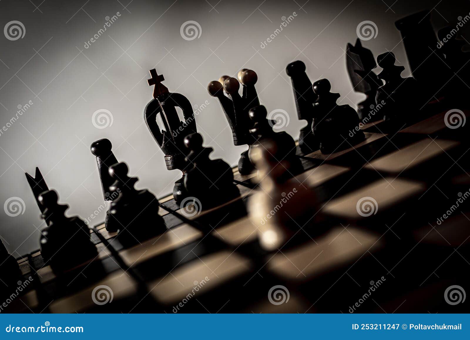 One Warrior Against the Army Stock Image - Image of games, monochrome ...