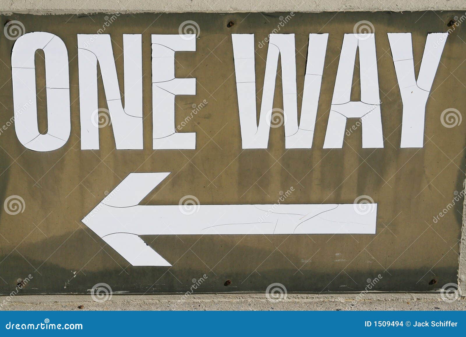 One Way stock photo. Image of information, left, letters - 1509494
