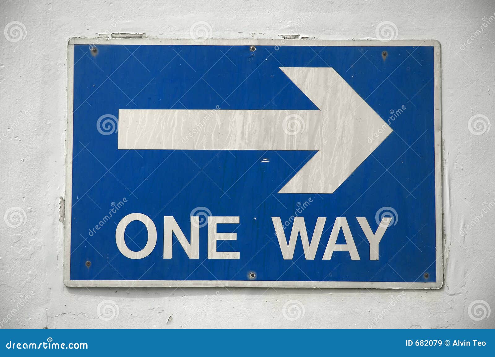 One Way stock image. Image of back, signature, street, notice - 682079