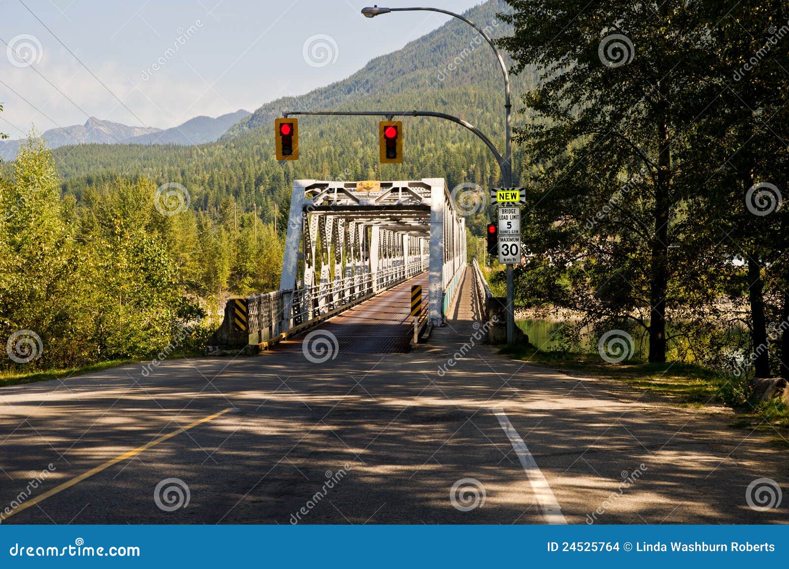 One way bridge stock photo. Image of mountains, street - 24525764