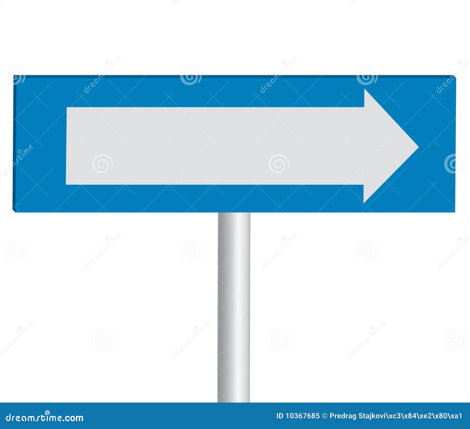 One way direction sign stock vector. Illustration of stress - 10367685