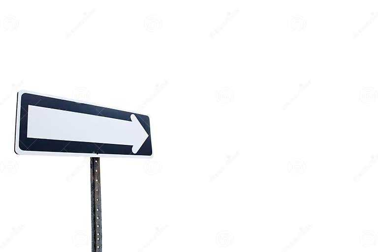 One way Direction sign stock illustration. Illustration of arrow - 6337652