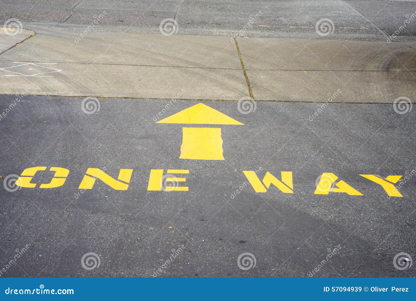 One way driveway stock image. Image of street, curb, path - 57094939