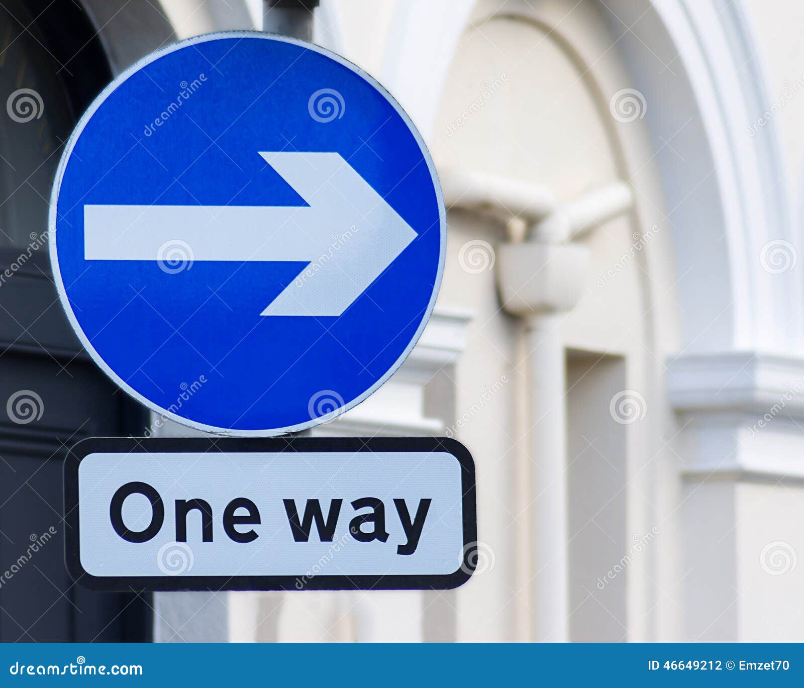 One way right stock photo. Image of england, circle, leaving - 46649212