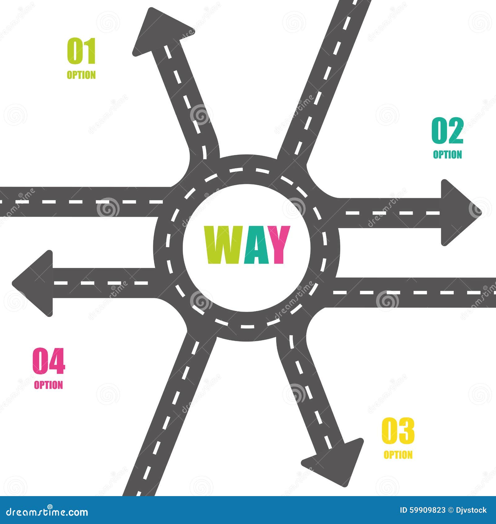 One Way Road Sign Advertising Design, Stock Vector - Illustration of ...