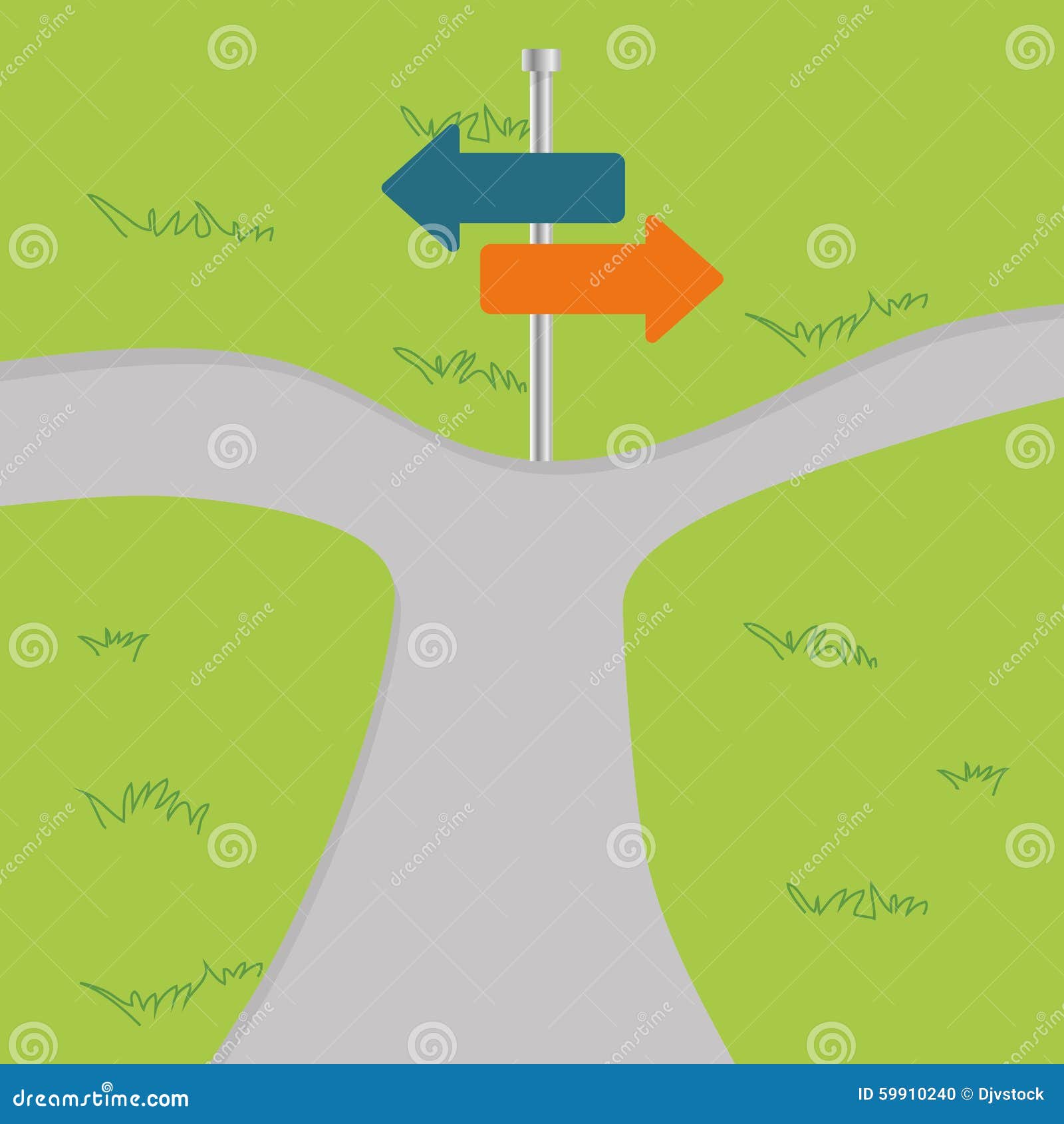 One Way Road Sign Advertising Design, Stock Vector - Illustration of ...
