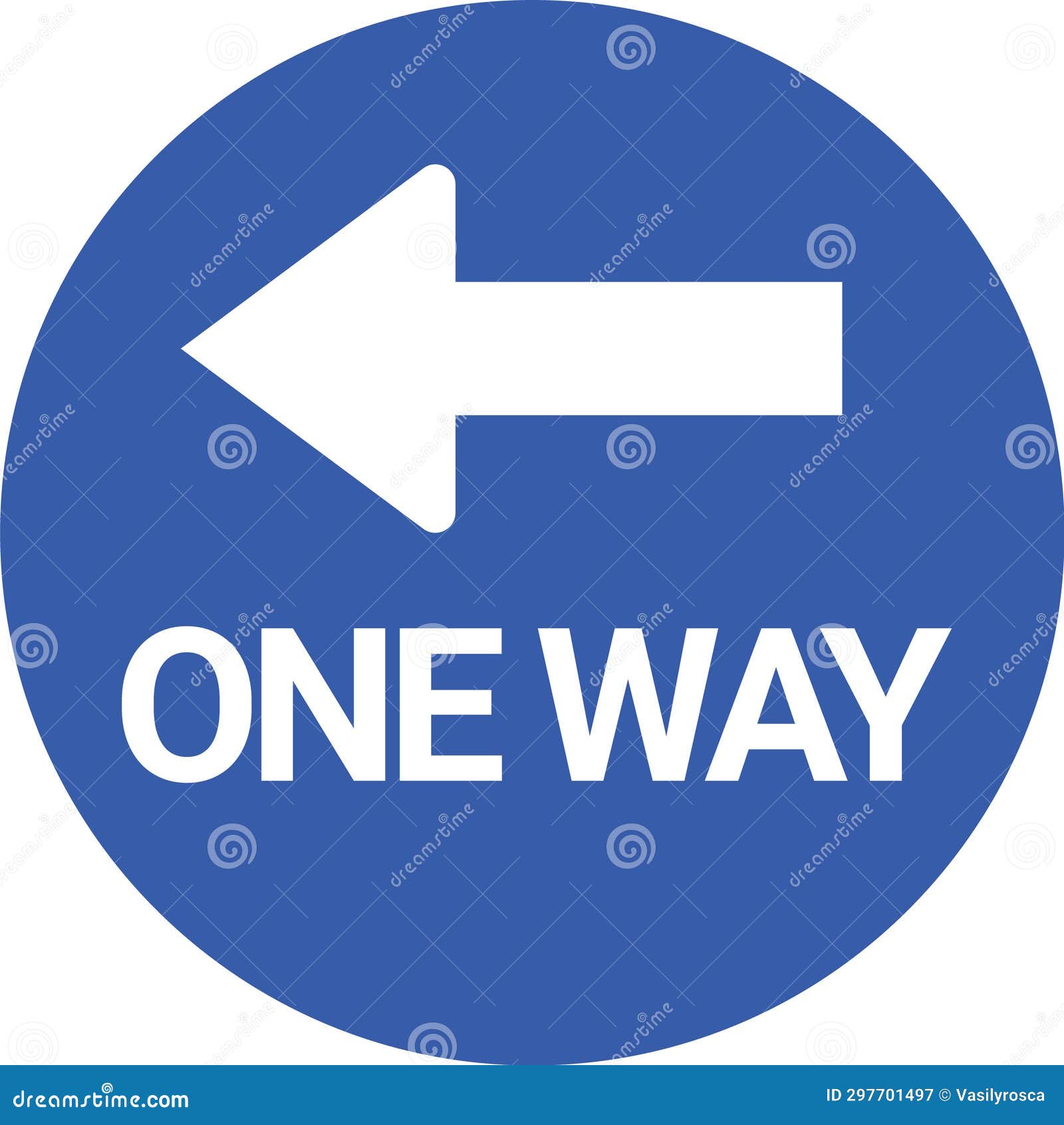 One Way Road Sign. Traffic Direction Vector Arrow Board One Way Sign ...