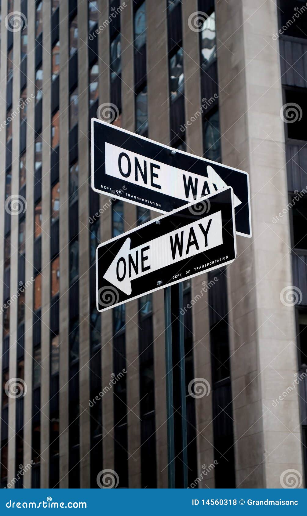 One way sign stock photo. Image of road, warning, high - 14560318