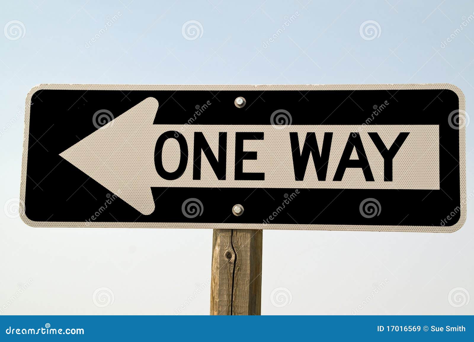 One Way Sign stock image. Image of blue, sign, outdoor - 17016569