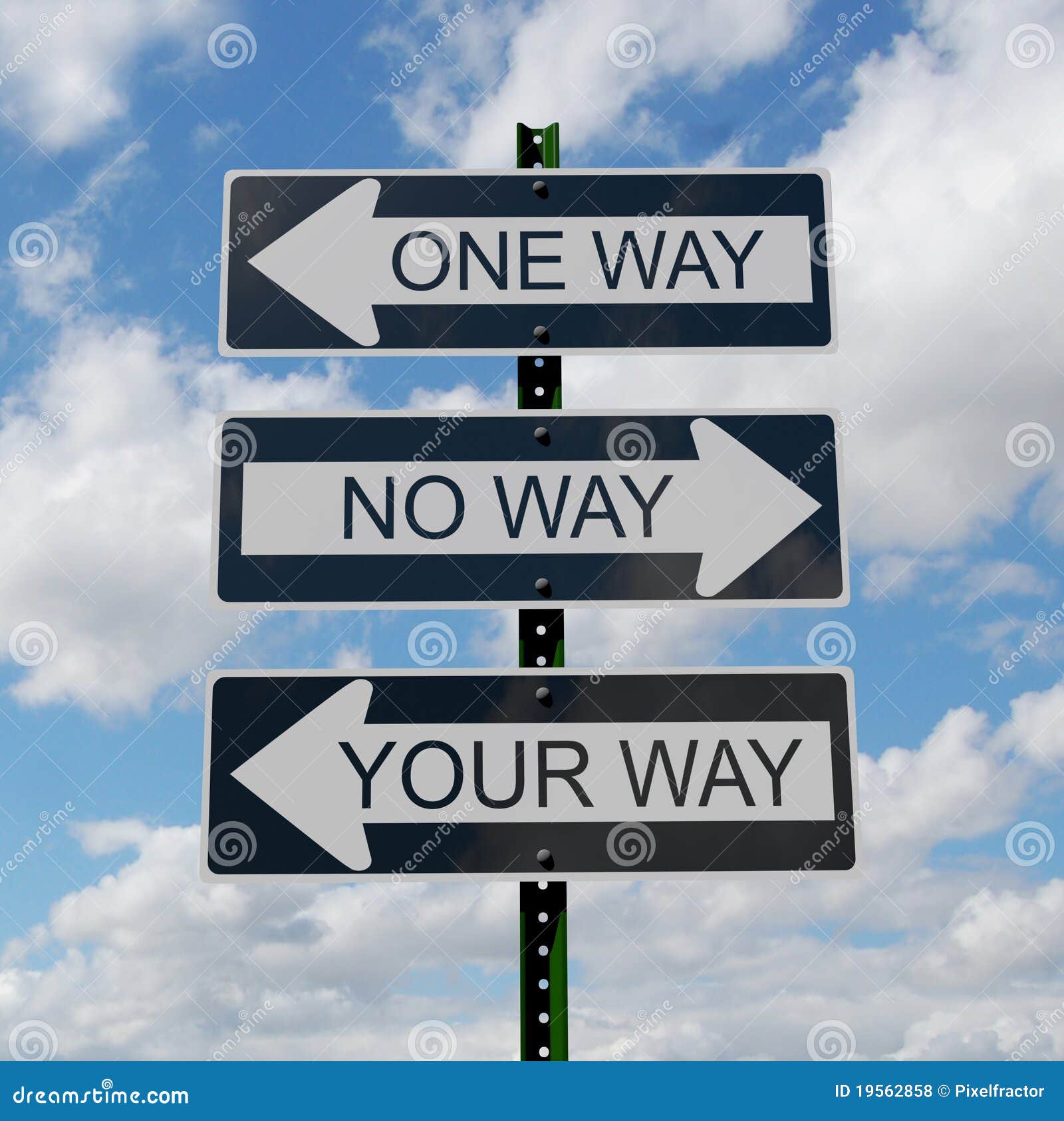 One way sign stock illustration. Illustration of products - 19562858