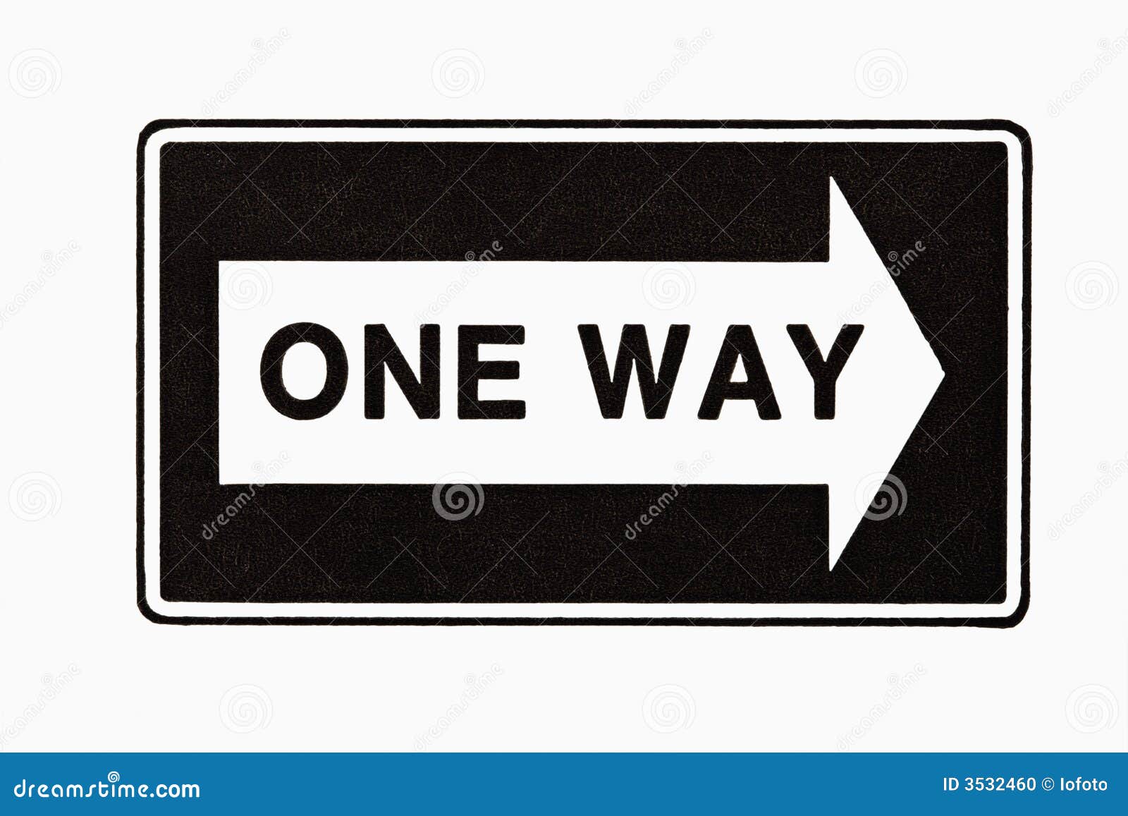 One way sign. stock photo. Image of sign, letter, 070720c0073 - 3532460