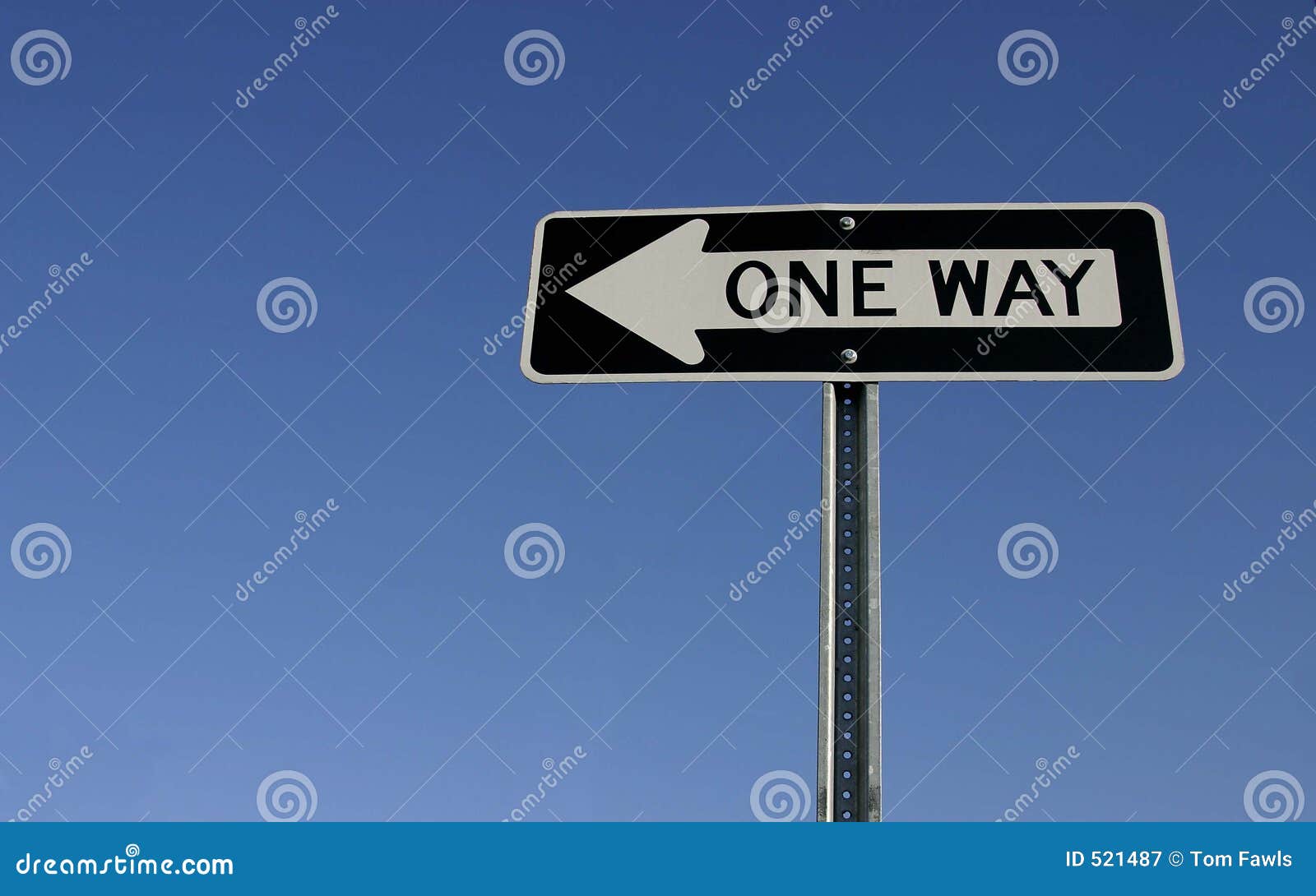 One Way Sign stock image. Image of sign, transportation - 521487