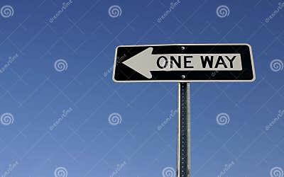 One Way Sign stock image. Image of sign, transportation - 521487