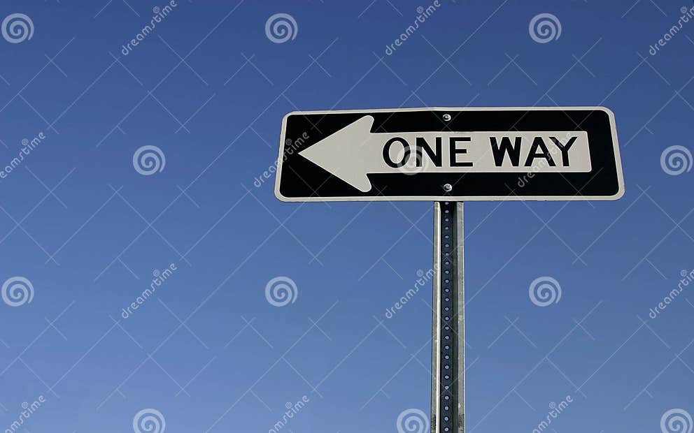 One Way Sign stock image. Image of sign, transportation - 521487