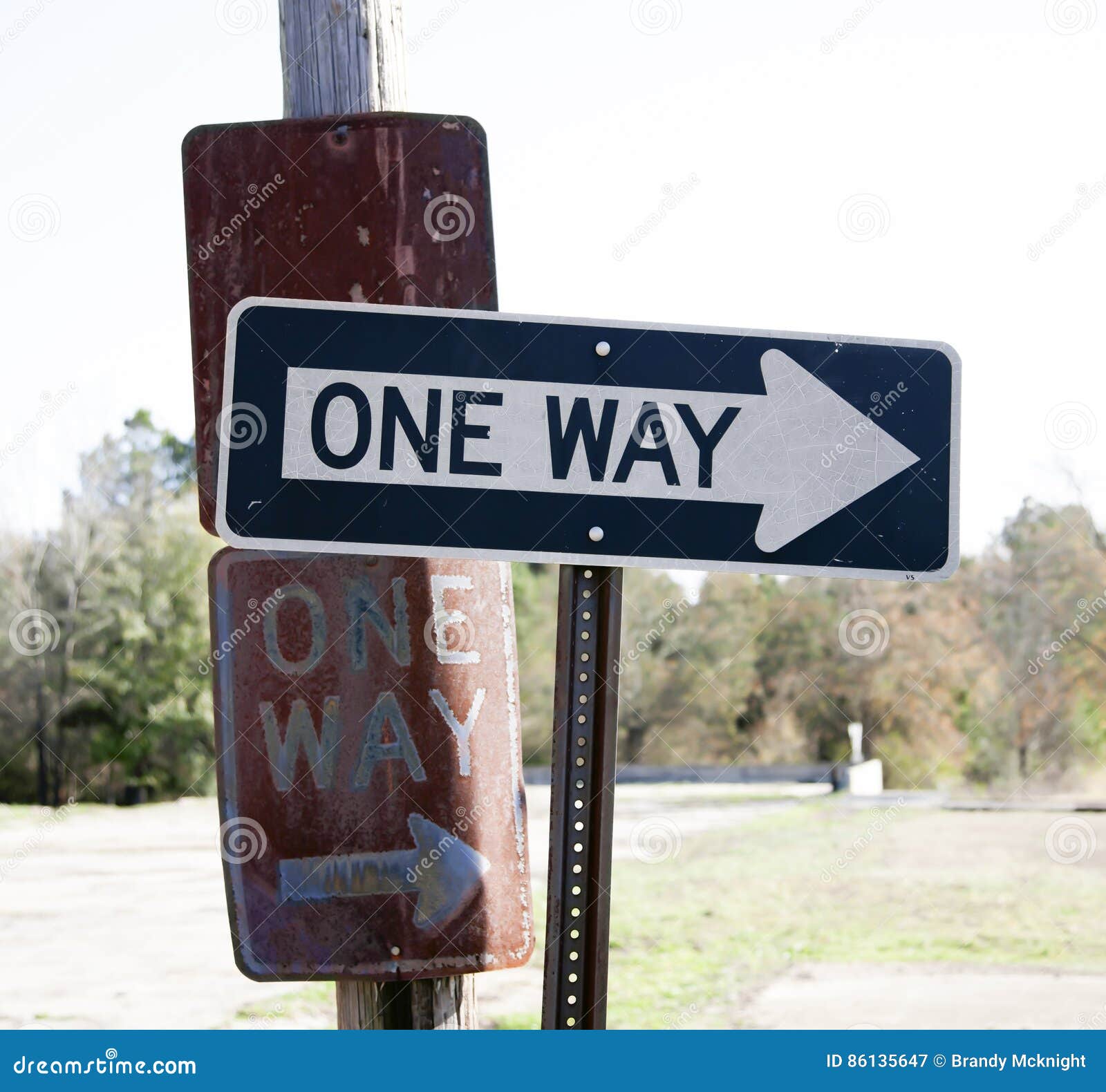 One Way Sign stock image. Image of copyspace, control - 86135647