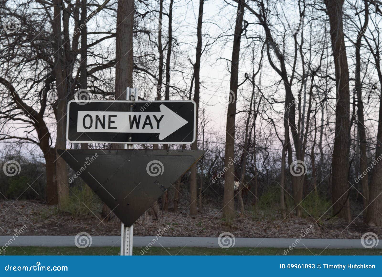 One Way Sign Stock Image | CartoonDealer.com #69961093