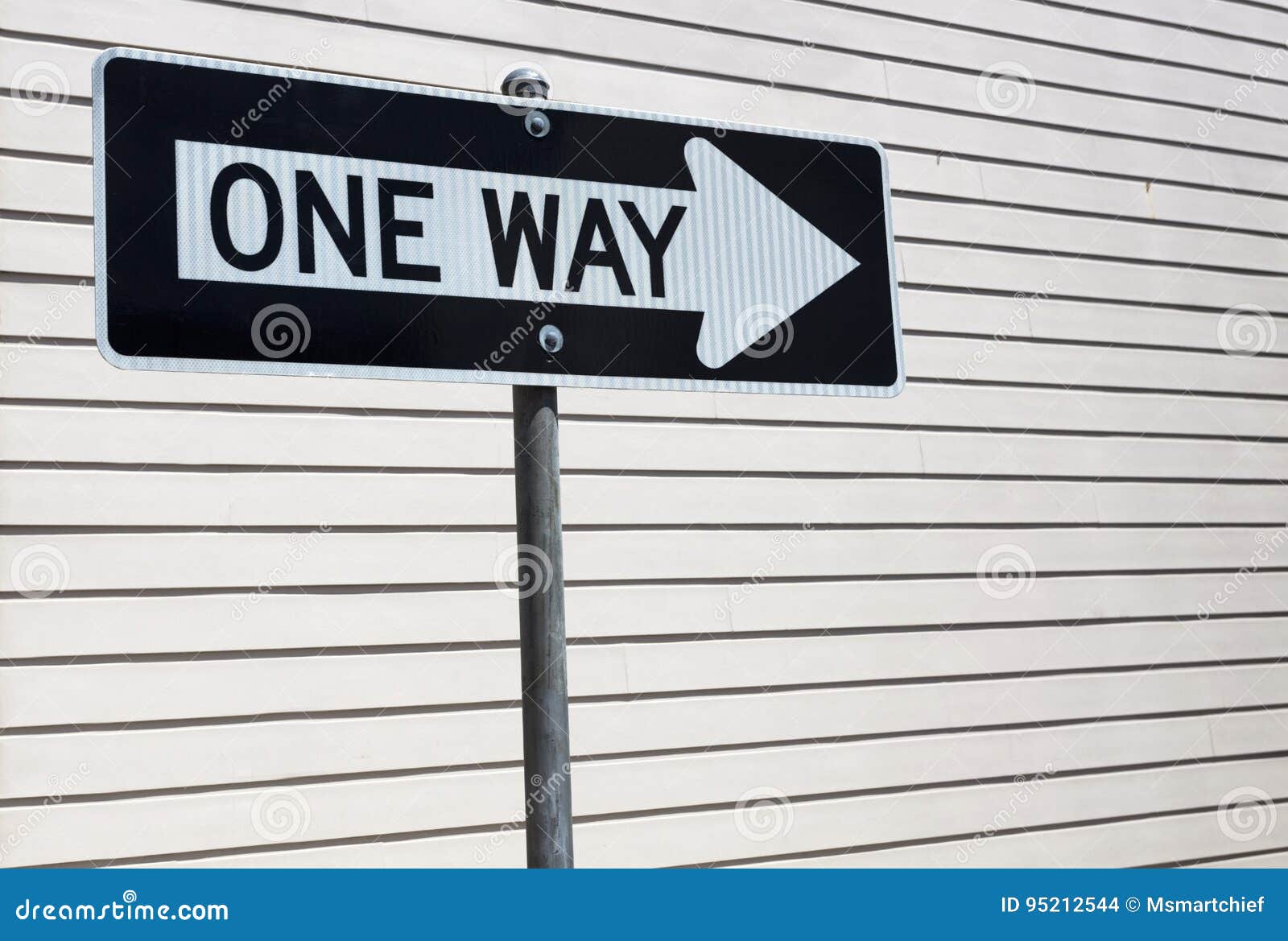 One Way Sign stock photo. Image of wood, direction, beige - 95212544