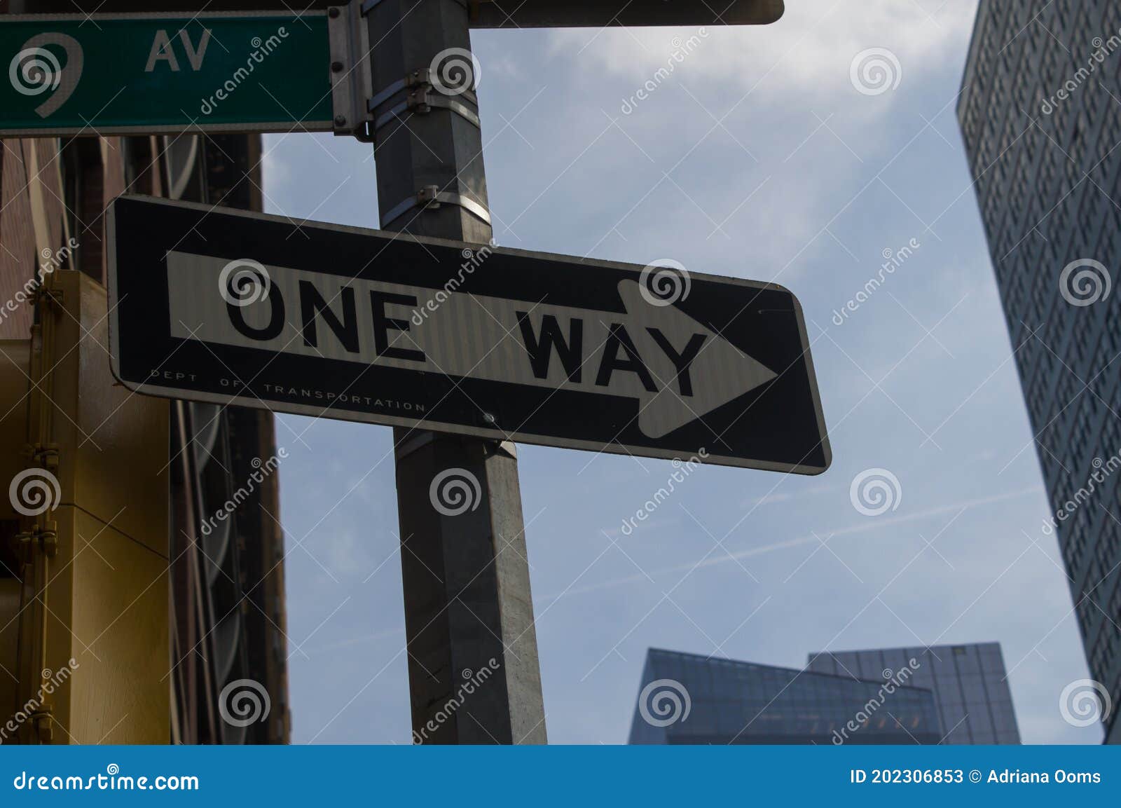 One way sign stock image. Image of america, sign, travel - 202306853