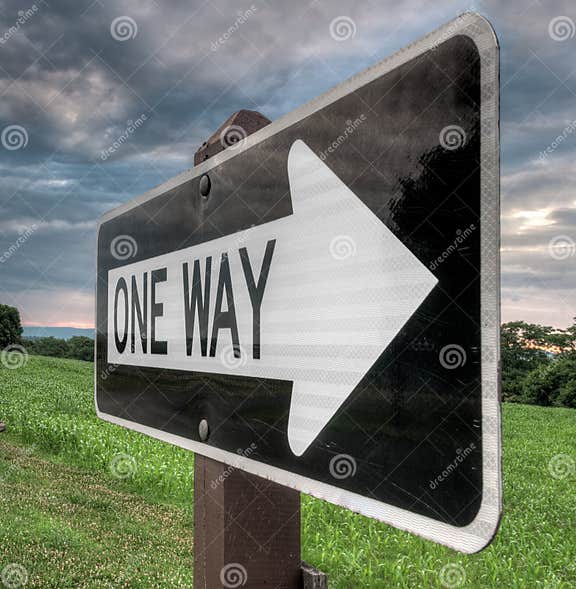 One Way stock image. Image of directional, arrow, closeup - 33116667