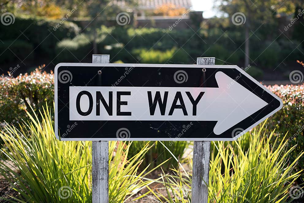 One Way Sign stock photo. Image of auto, icon, safety - 62662584