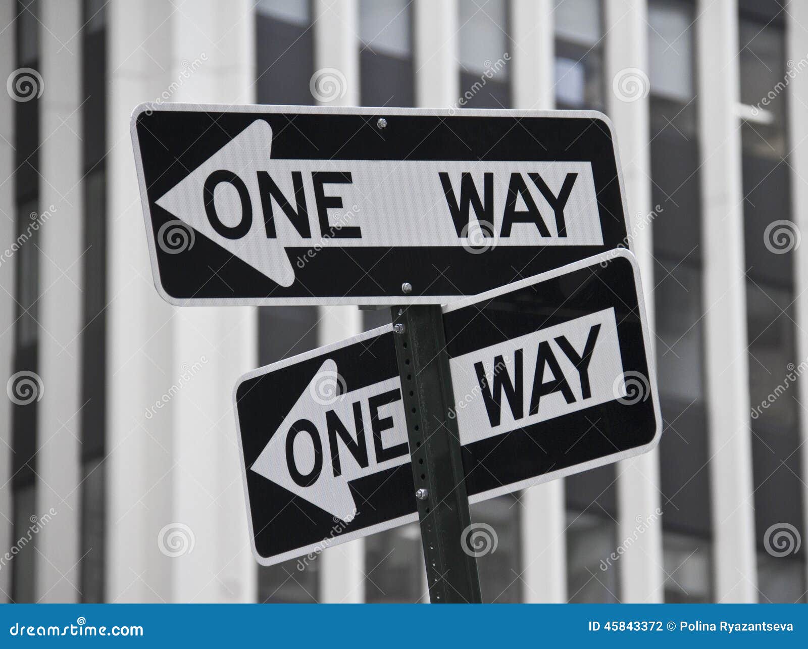 One Way sign stock photo. Image of concept, roadside - 45843372